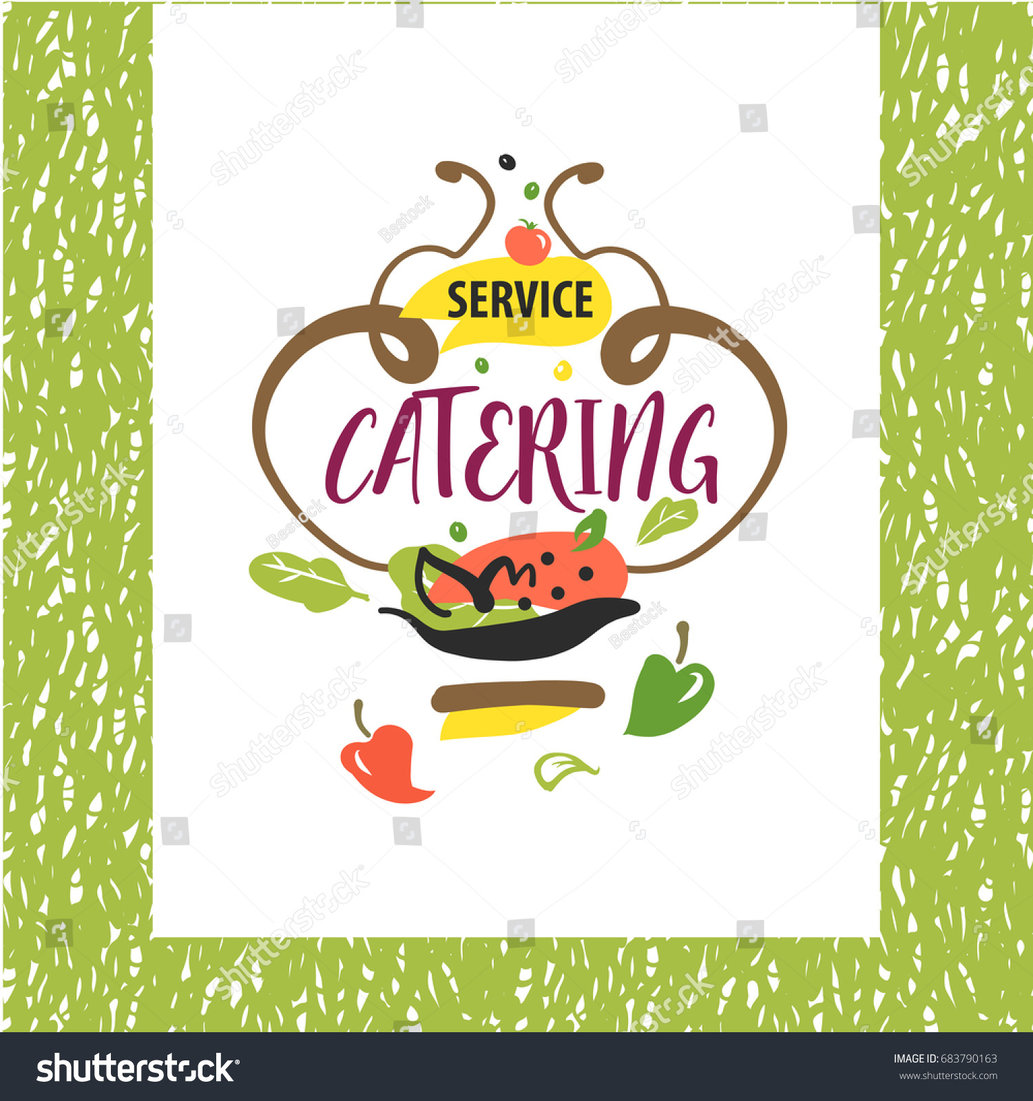 Catering Service Template Logo Stock Vector (Royalty Free) 683790163 ...