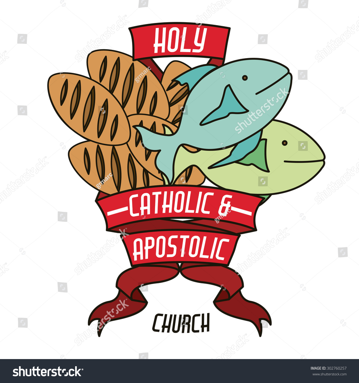 Catholic Digital Design Vector Illustration Eps Stock Vector (Royalty ...