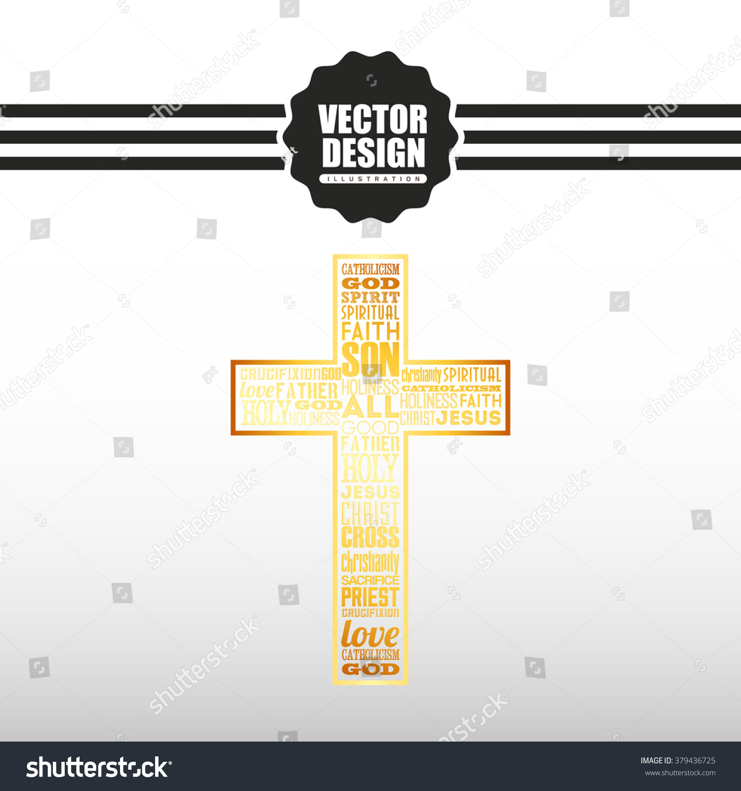 Catholic Icon Design Stock Vector (Royalty Free) 379436725 | Shutterstock
