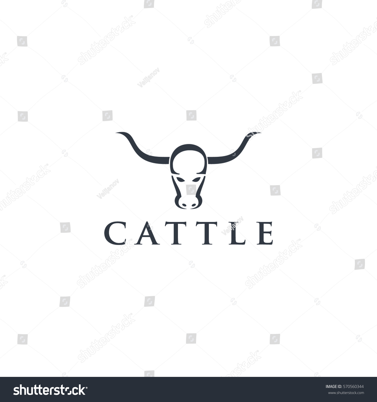 Cattle Vector Logo: vector de stock (libre de regalías) 570560344 ...
