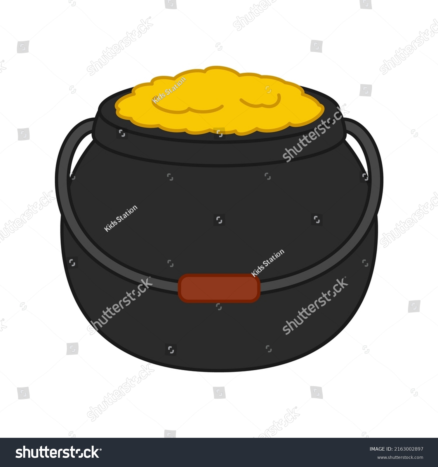 Cauldron Isolated On White Background Vector Stock Vector (Royalty Free ...