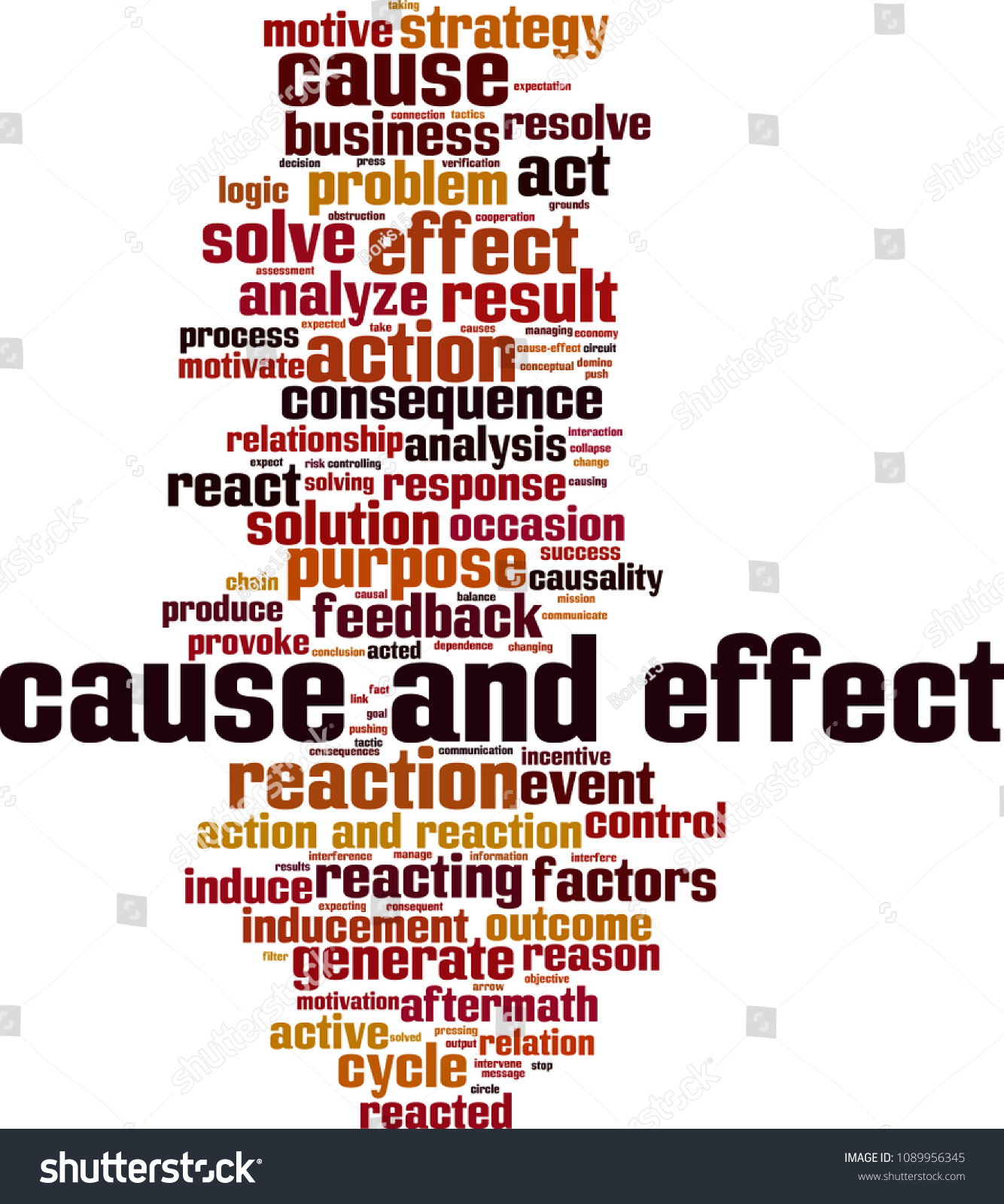 Cause Effect Word Cloud Concept Vector Stock Vector (Royalty Free ...