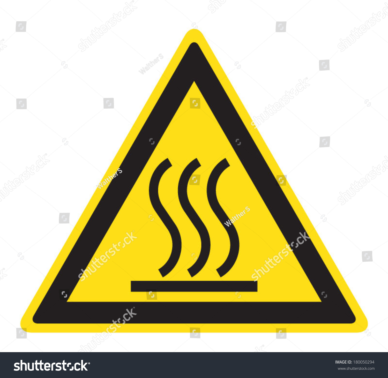 Caution Hot Surface Sign: Vector có sẵn (miễn phí bản quyền) 180050294