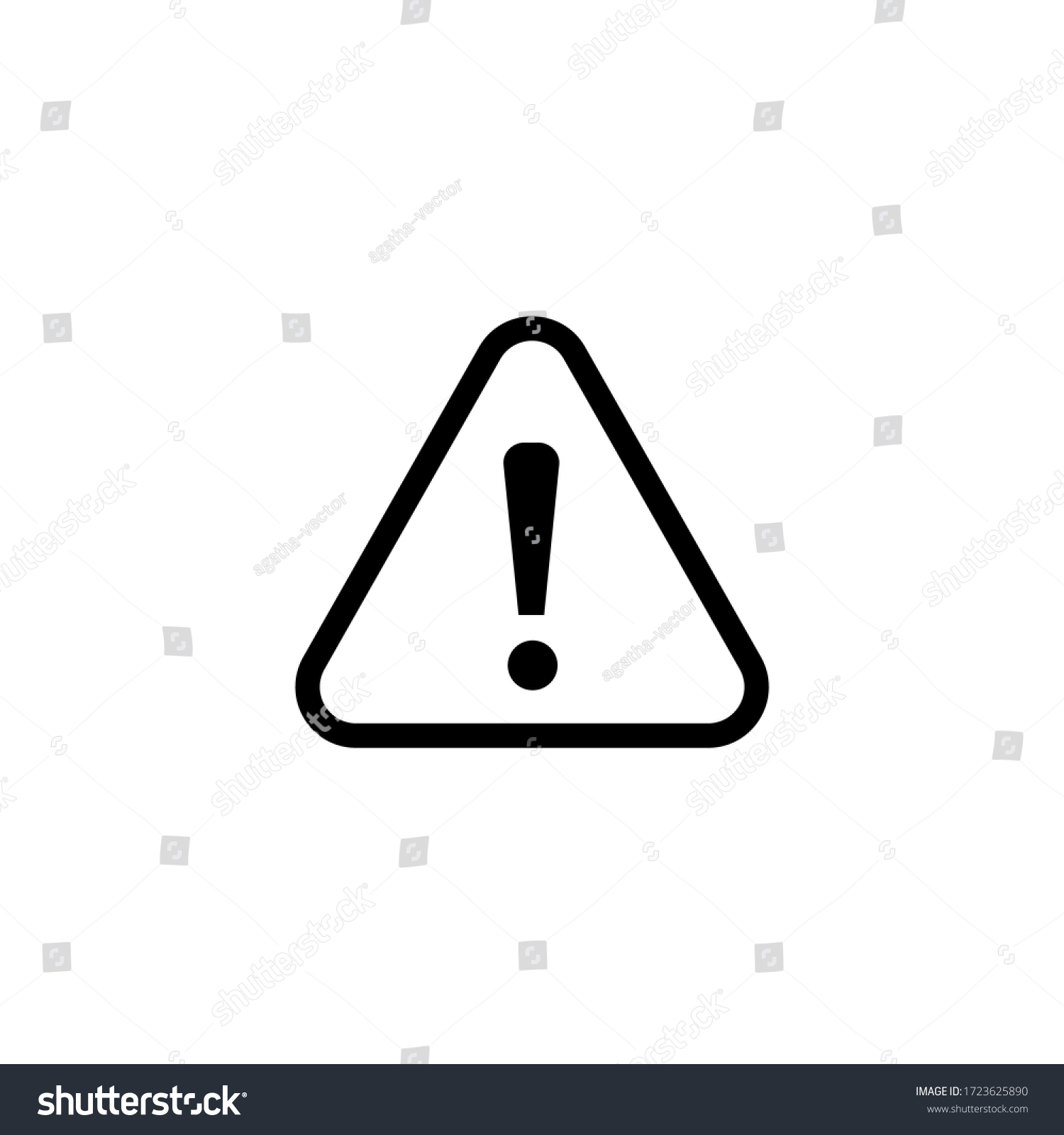 Caution Icon Vector Warning Icon Symbol: vetor stock (livre de direitos ...