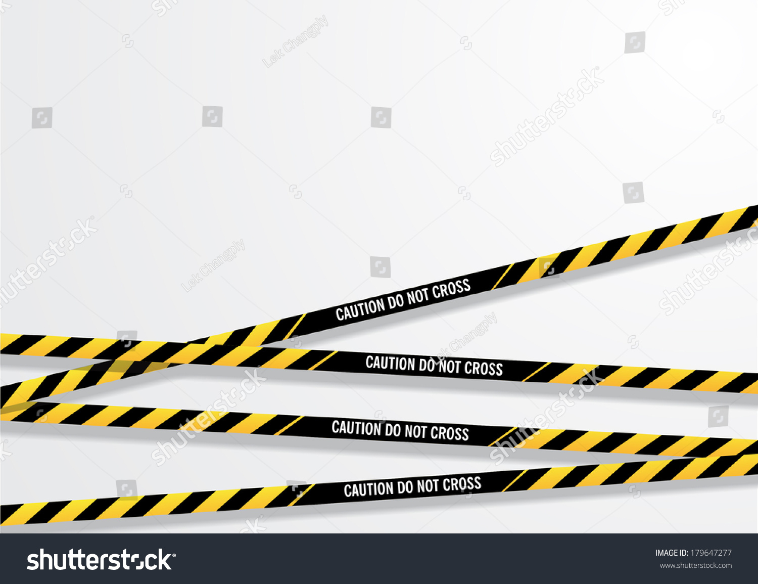Caution Line Do Not Cross Vector 스톡 벡터(로열티 프리) 179647277 | Shutterstock