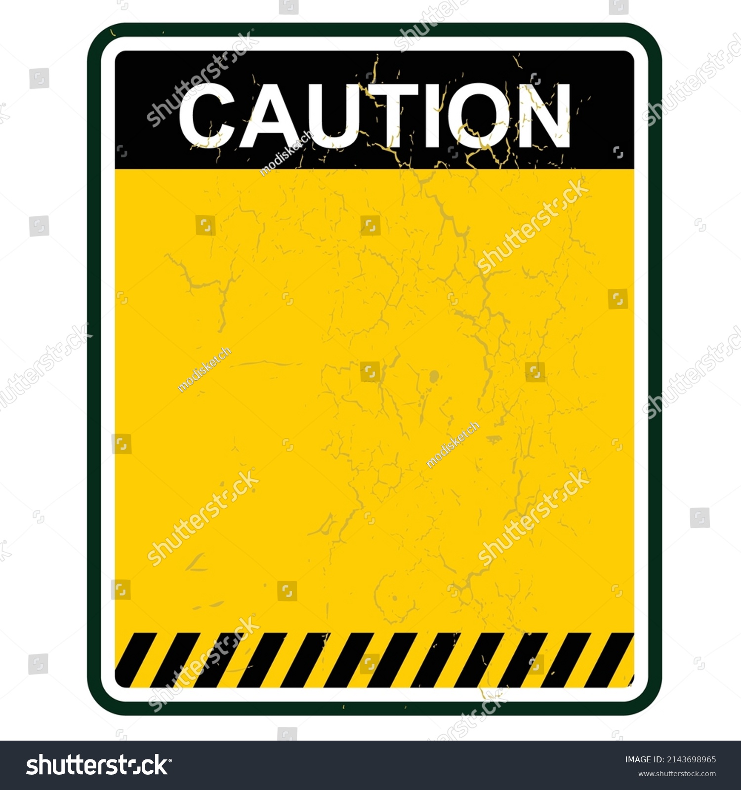 Caution Sign Sticker Label Vector Stock Vector (Royalty Free ...