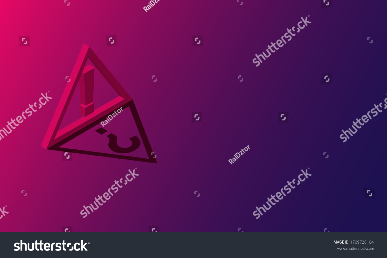 Signet de prudence ou marque d'interrogation : image vectorielle de ...