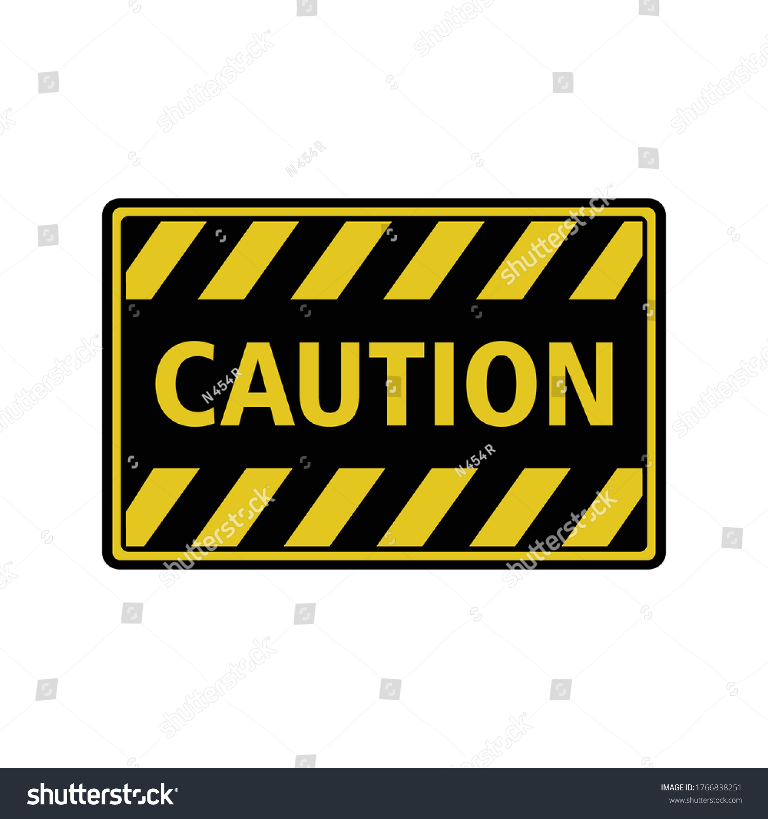 Caution Sign Symbol Vector Illustration Stock Vector (Royalty Free ...