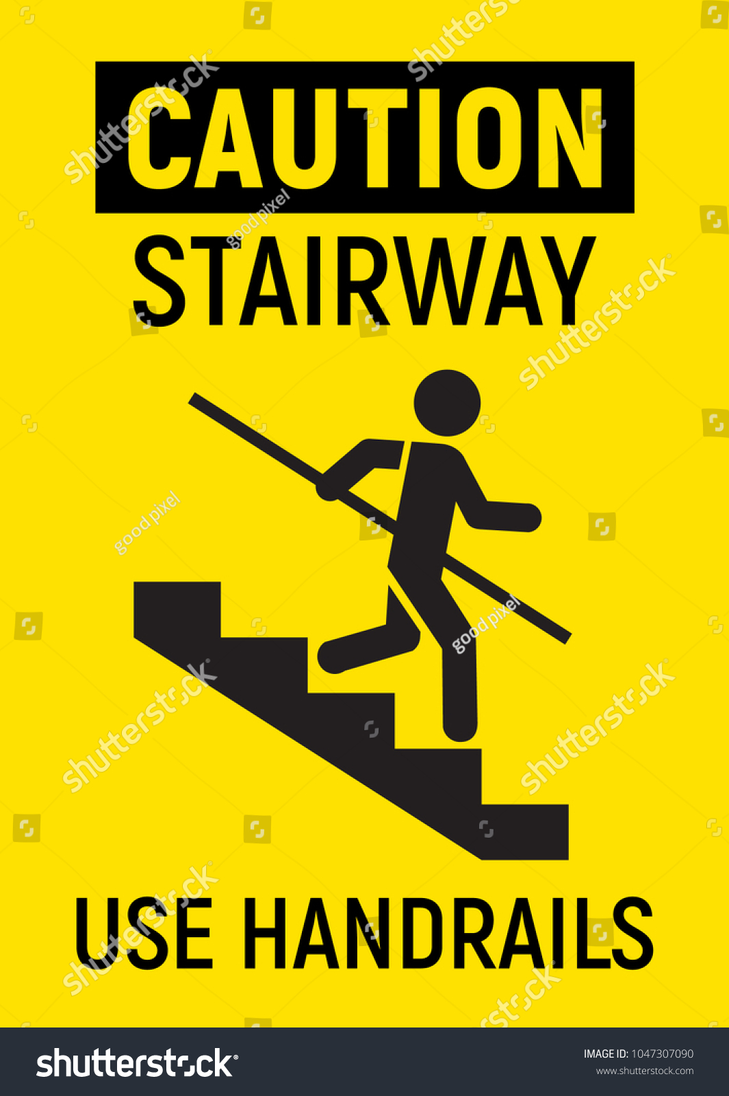 8,796 Stairs warning sign Images, Stock Photos & Vectors | Shutterstock