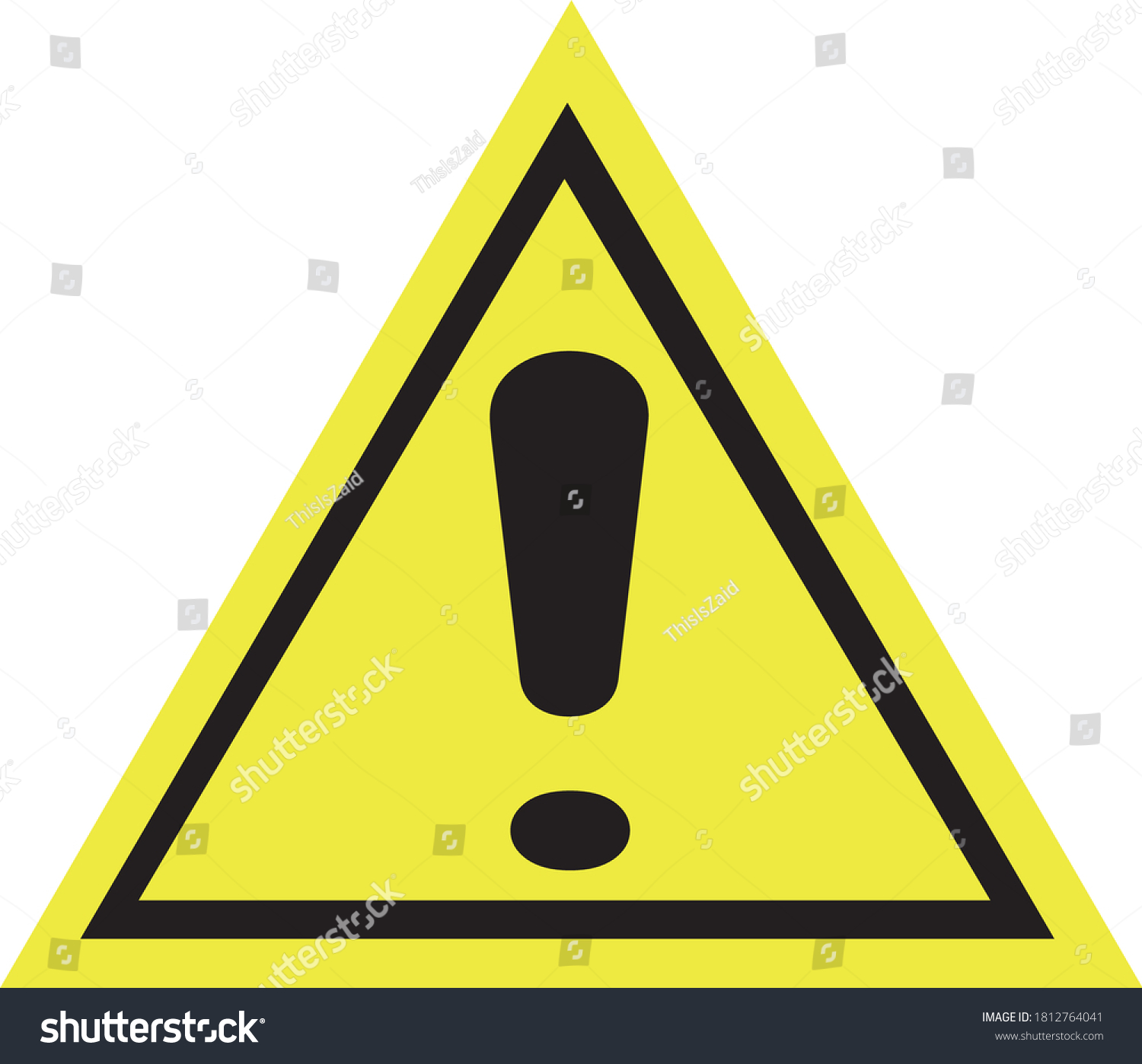 Caution Warning Sign High Definition Vector Stock Vector (Royalty Free ...