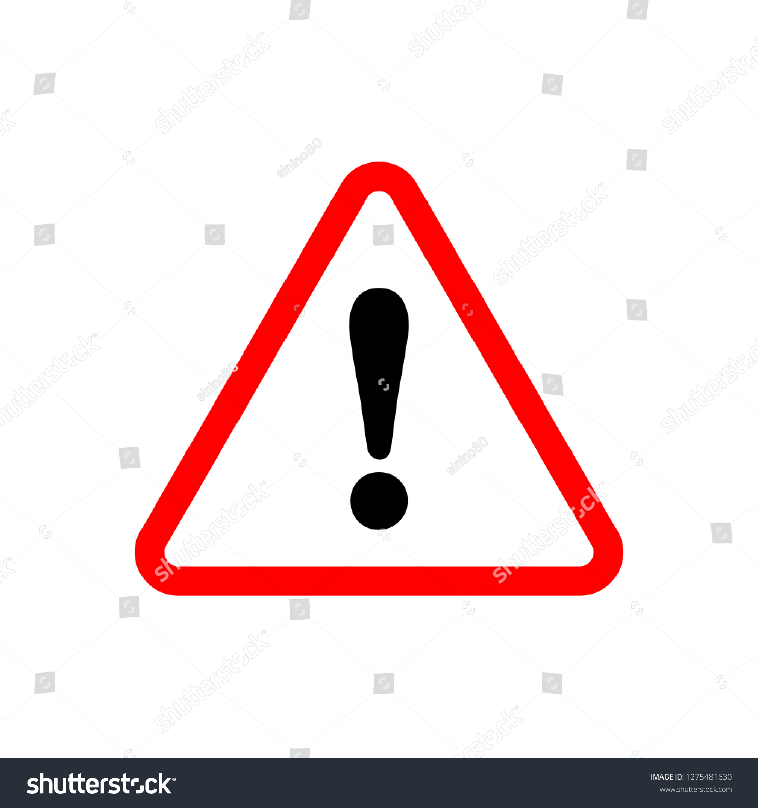 Caution Warning Sign Sticker Editable Vector Stock Vector (Royalty Free ...
