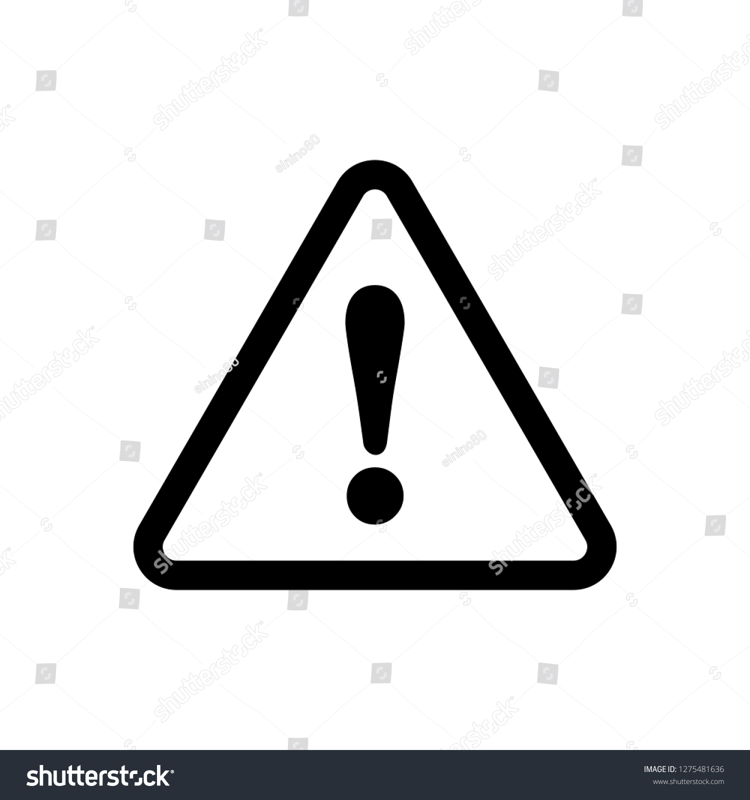 Vektor Stok Caution Warning Sign Sticker Editable Vector (Tanpa Royalti ...