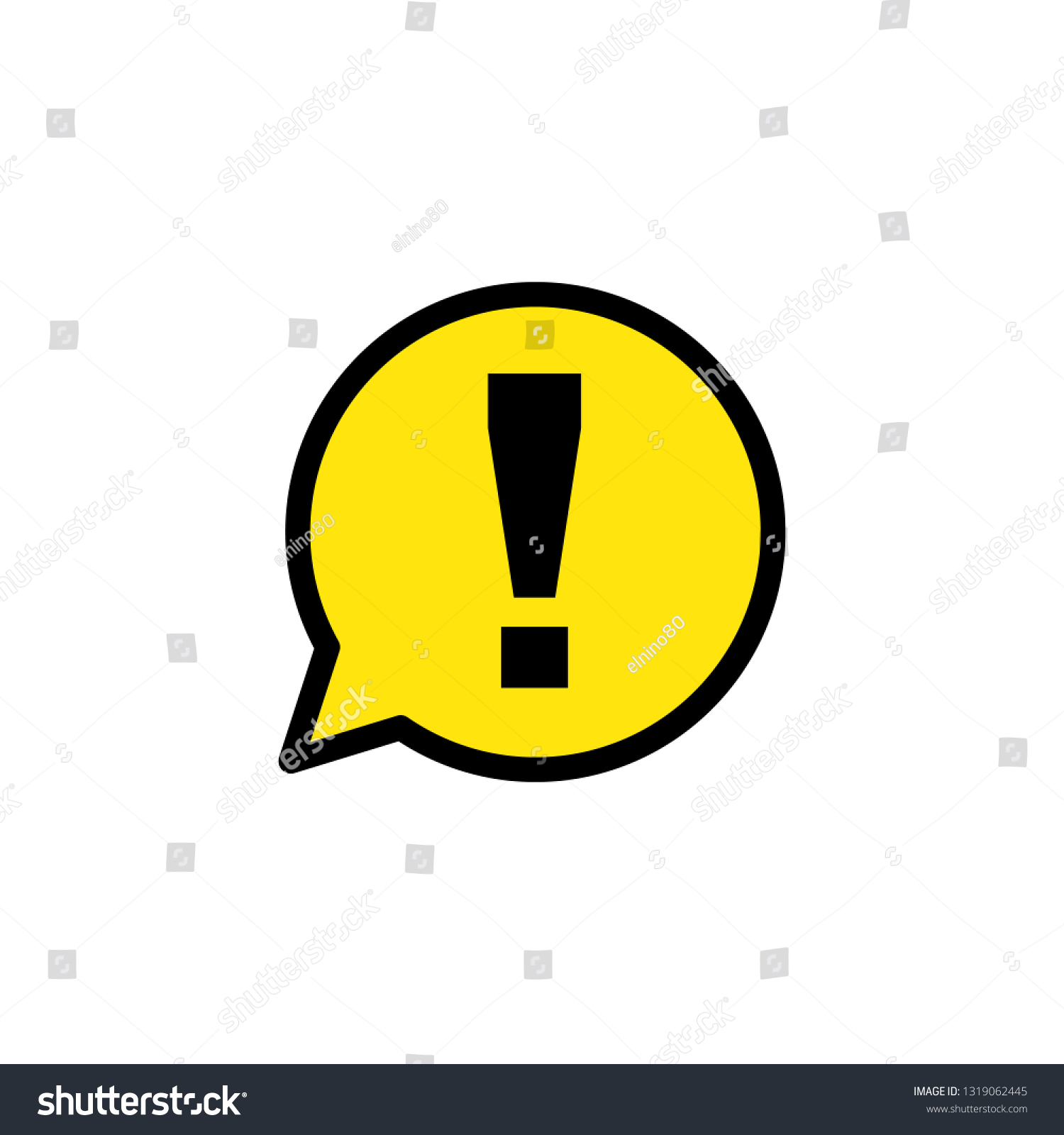 Caution Warning Sign Sticker Editable Vector Stock Vector (Royalty Free ...