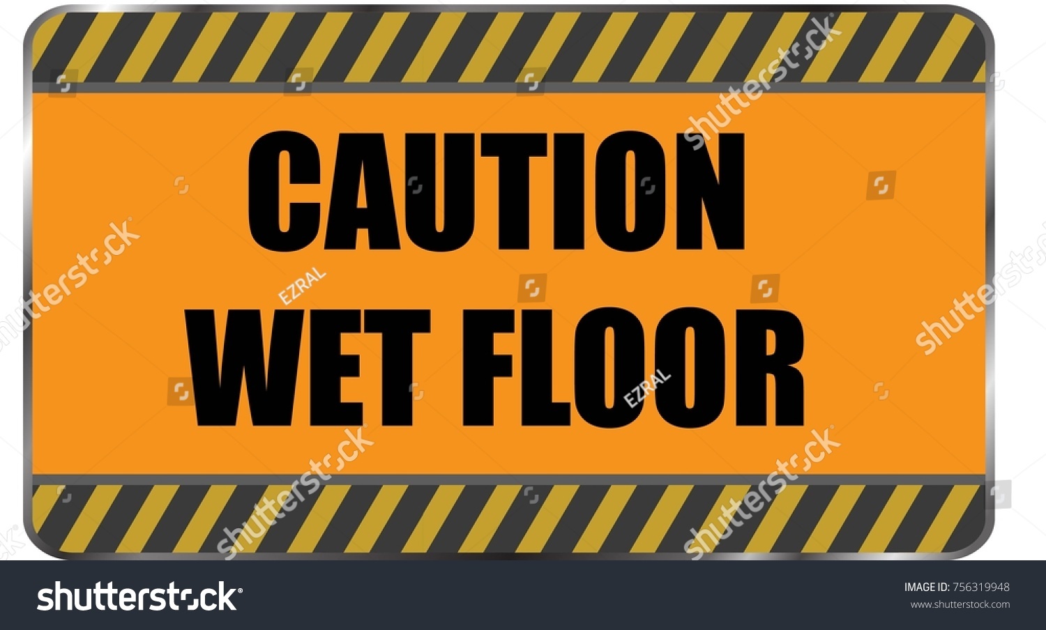 Caution Wet Floor Signage Vector 库存矢量图（免版税）756319948 | Shutterstock