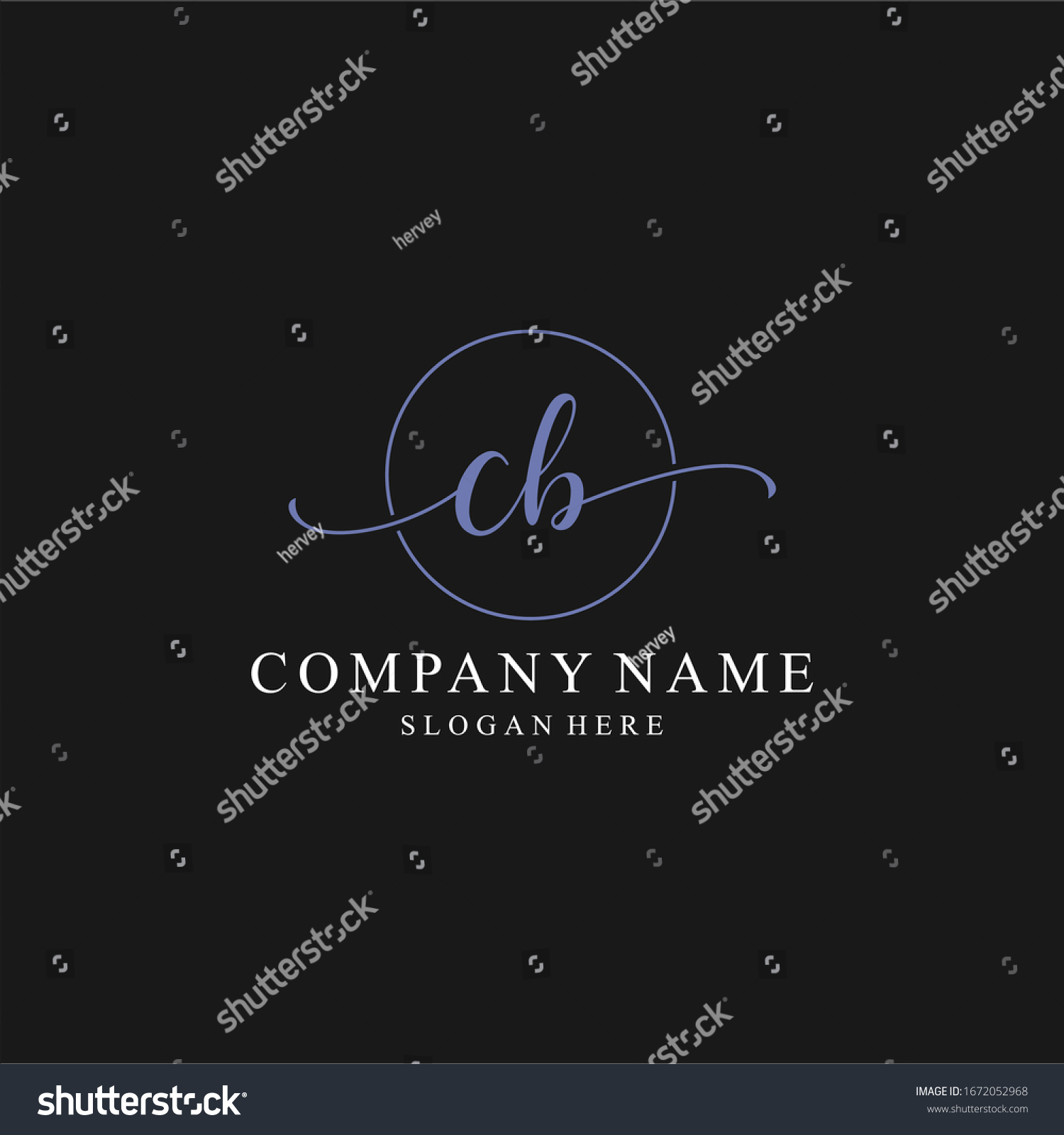 Cb Company Logo Design Ideas Vector Stock Vector (Royalty Free) 1672052968