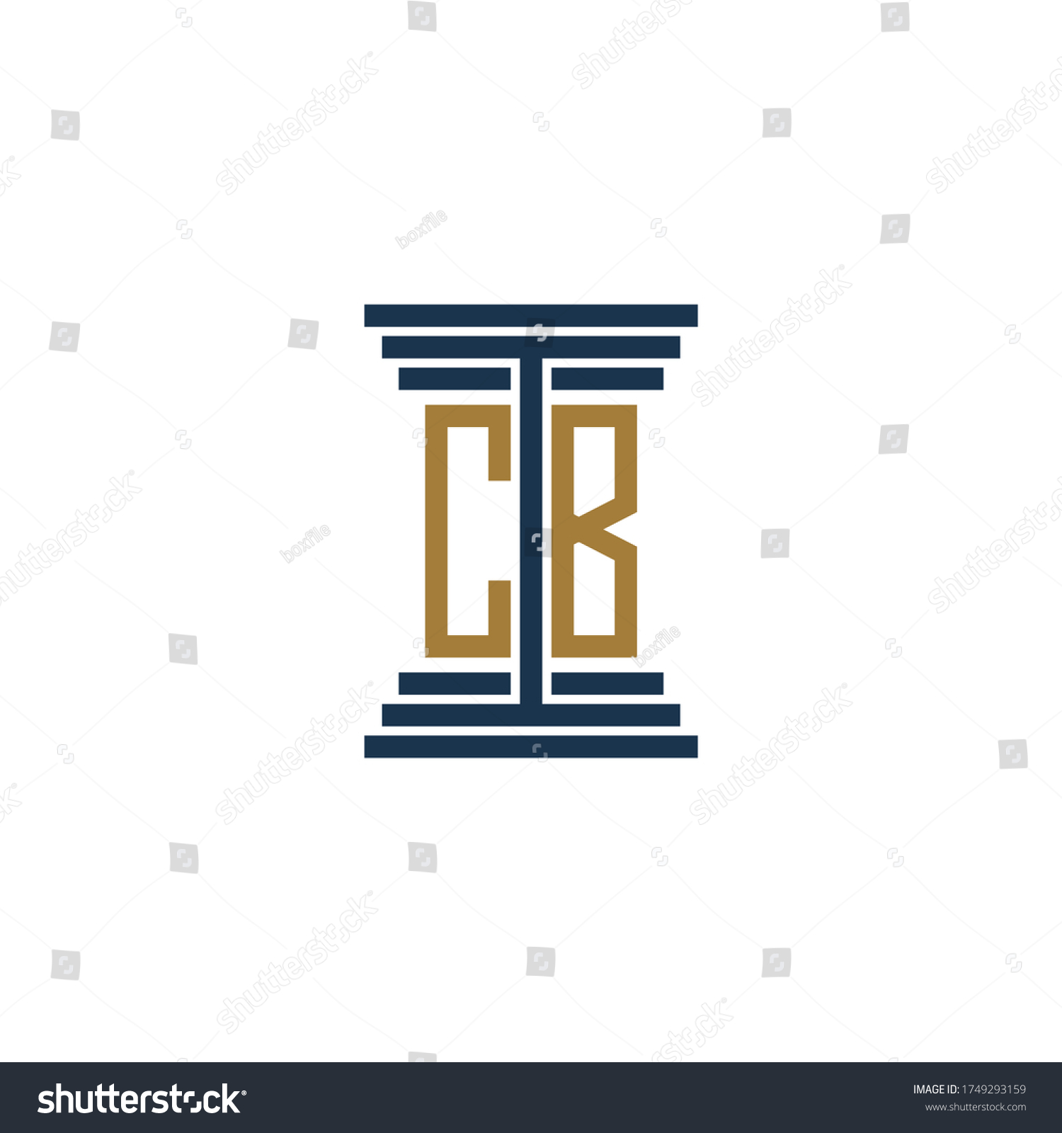Cb Logo Design Vector Icon Stock Vector (Royalty Free) 1749293159 ...