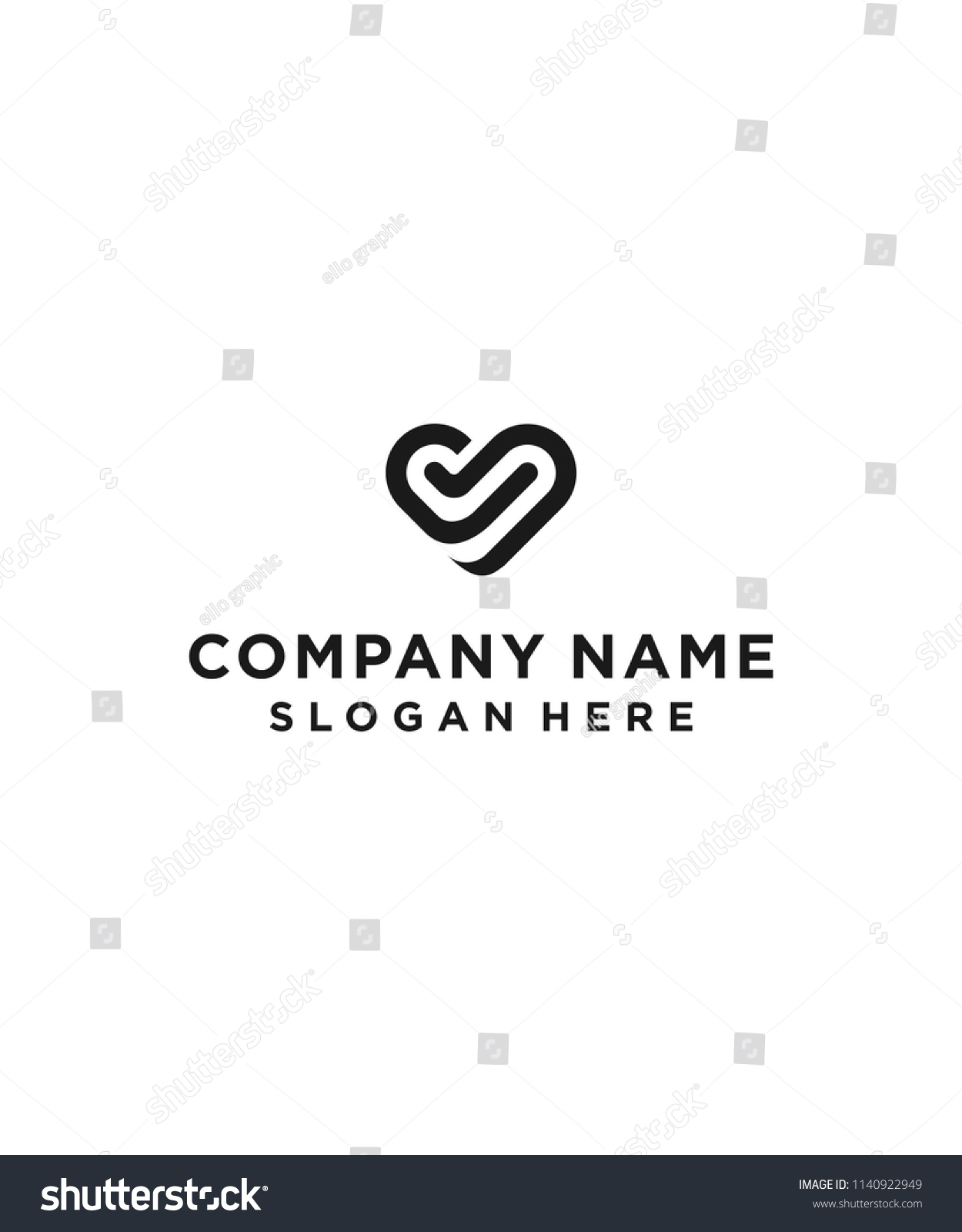 Cb Love Logo Stock Vector (Royalty Free) 1140922949 | Shutterstock