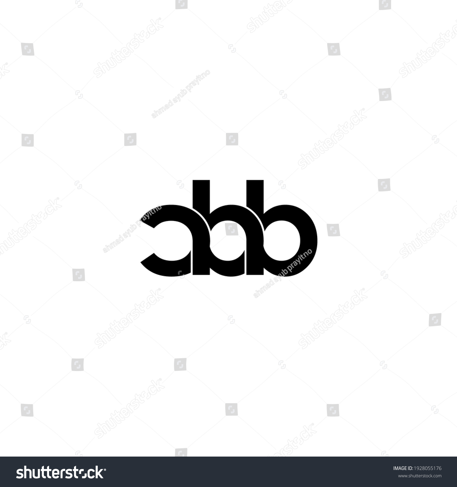 Cbb Letter Original Monogram Logo Design: เวกเตอร์สต็อก (ปลอดค่า ...