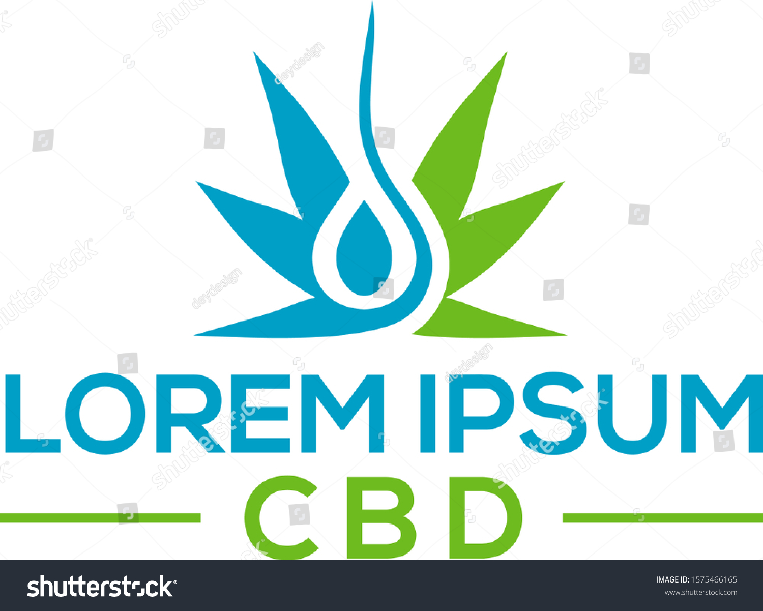 Cbd Oil Logo Vector Design Template Stock Vector (Royalty Free ...