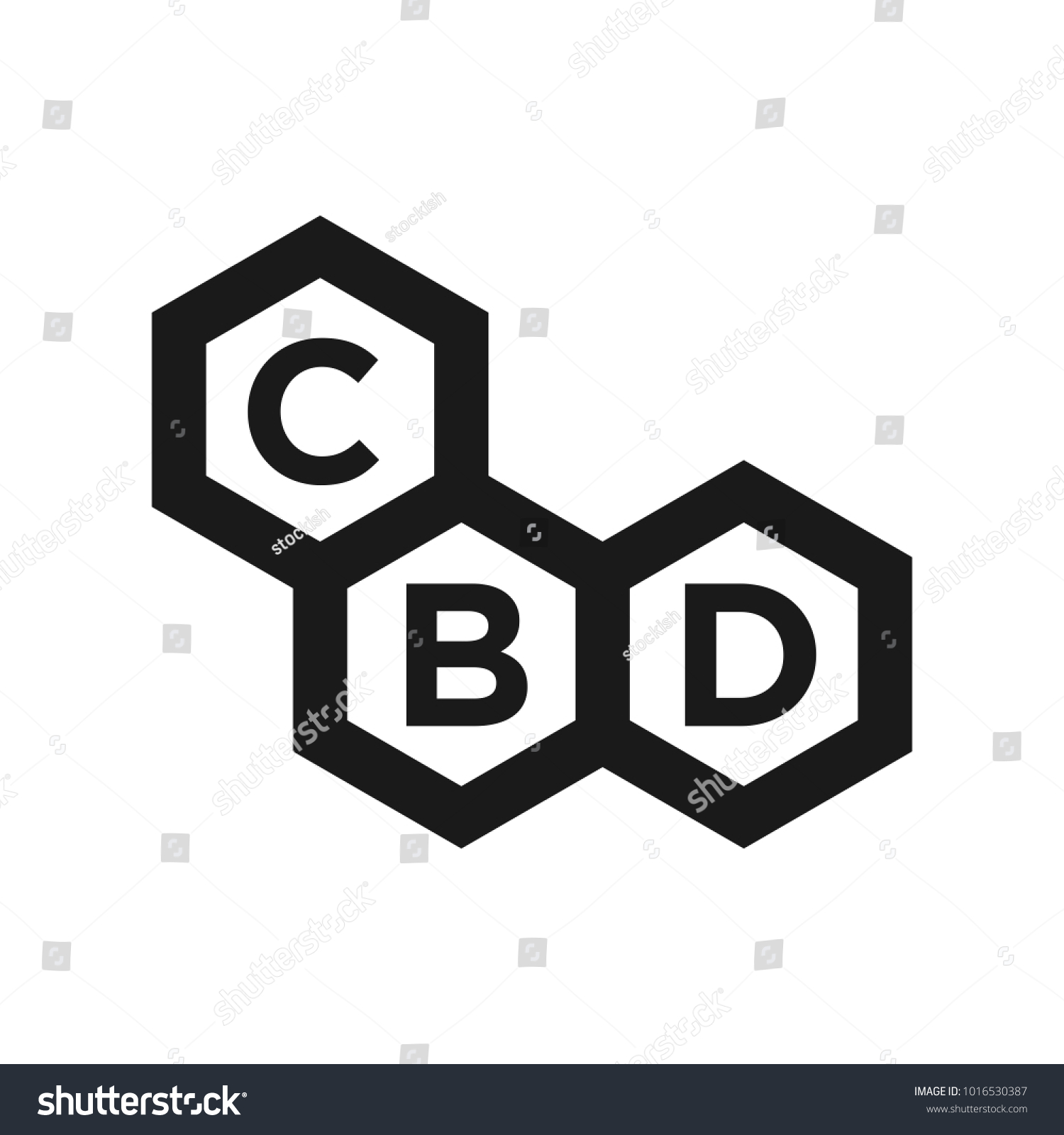 Cbd Vector Logo Cannabis Logo Stock Vector (Royalty Free) 1016530387 ...