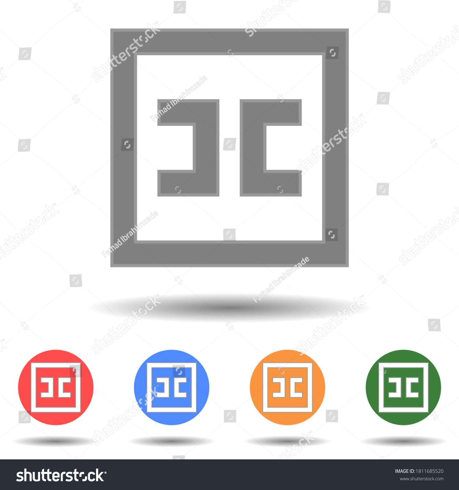 Cc Creative Commons Icon Vector Logo Stock Vector (Royalty Free ...