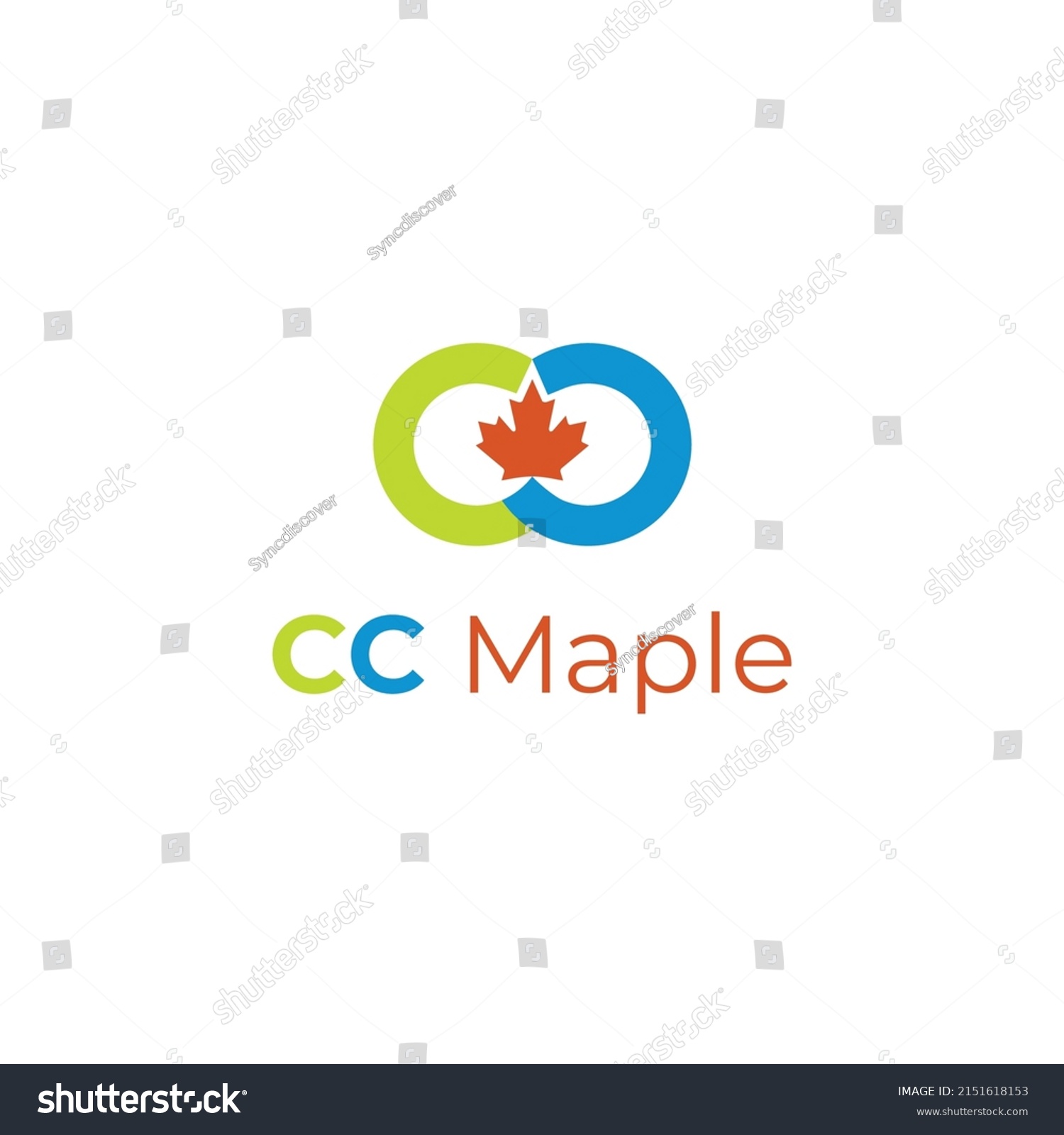 Cc Maple Logo Icon Vector Template Stock Vector (Royalty Free ...
