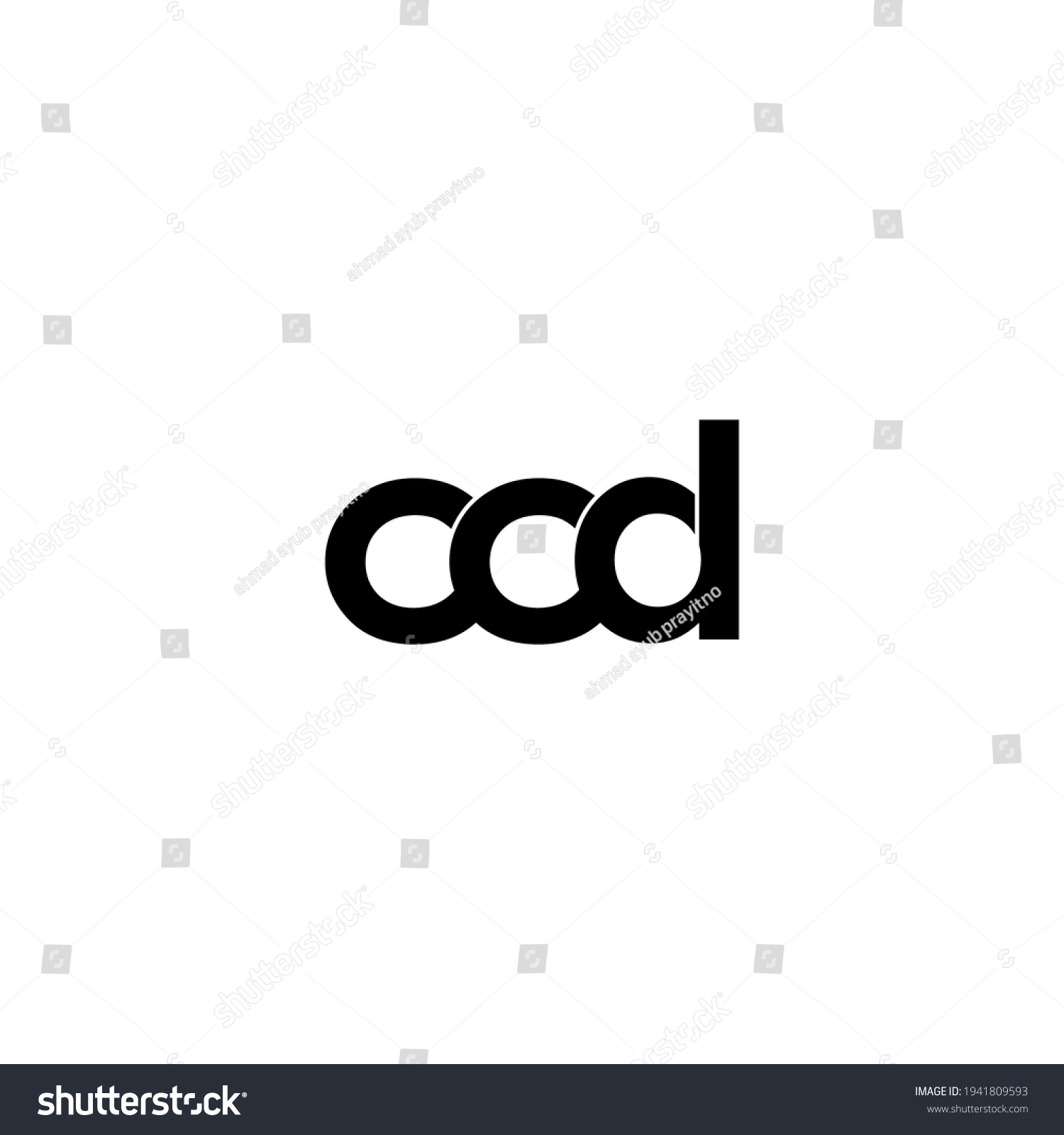 Ccd Letter Original Monogram Logo Design Stock Vector (Royalty Free ...