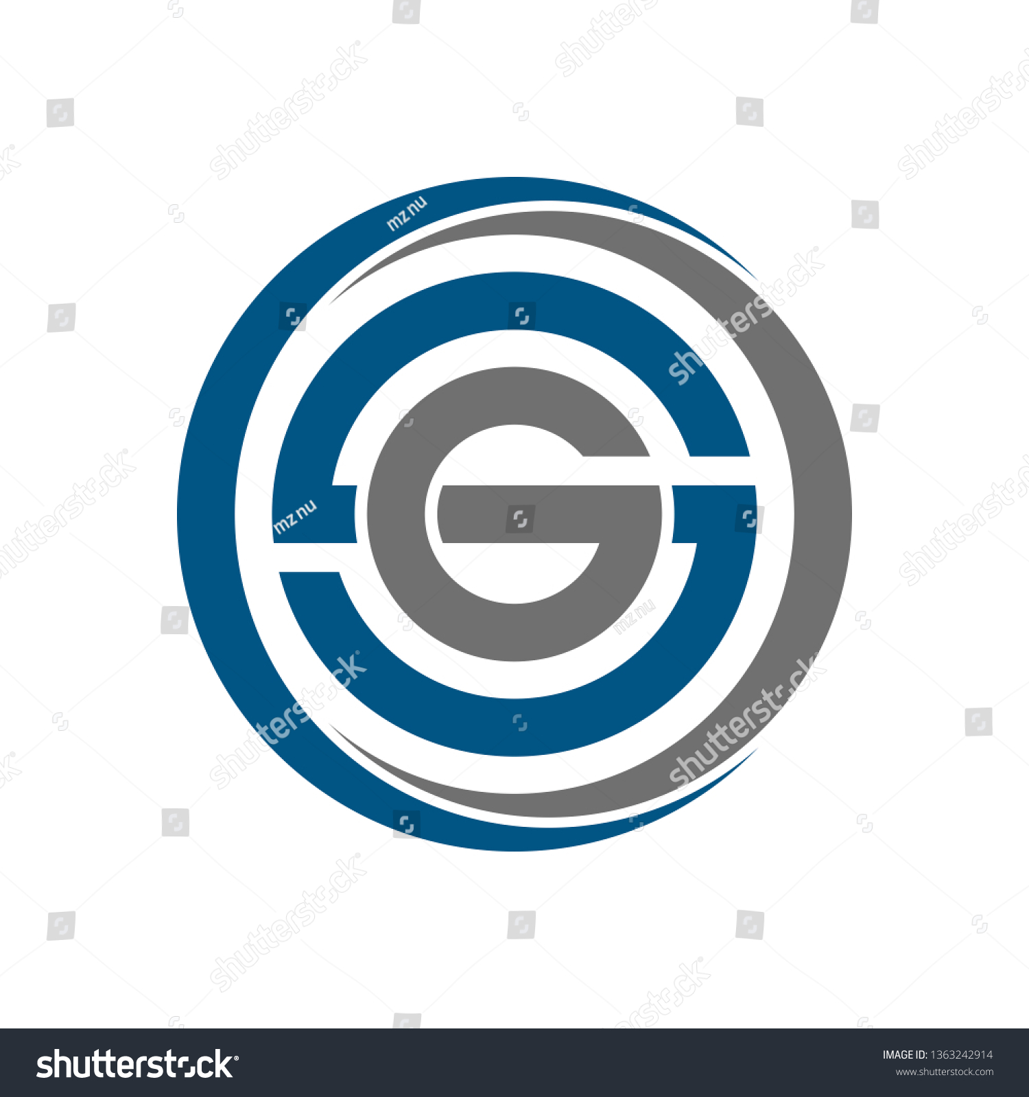 Ccsg Logo Vector Tyemplate Stock Vector (Royalty Free) 1363242914
