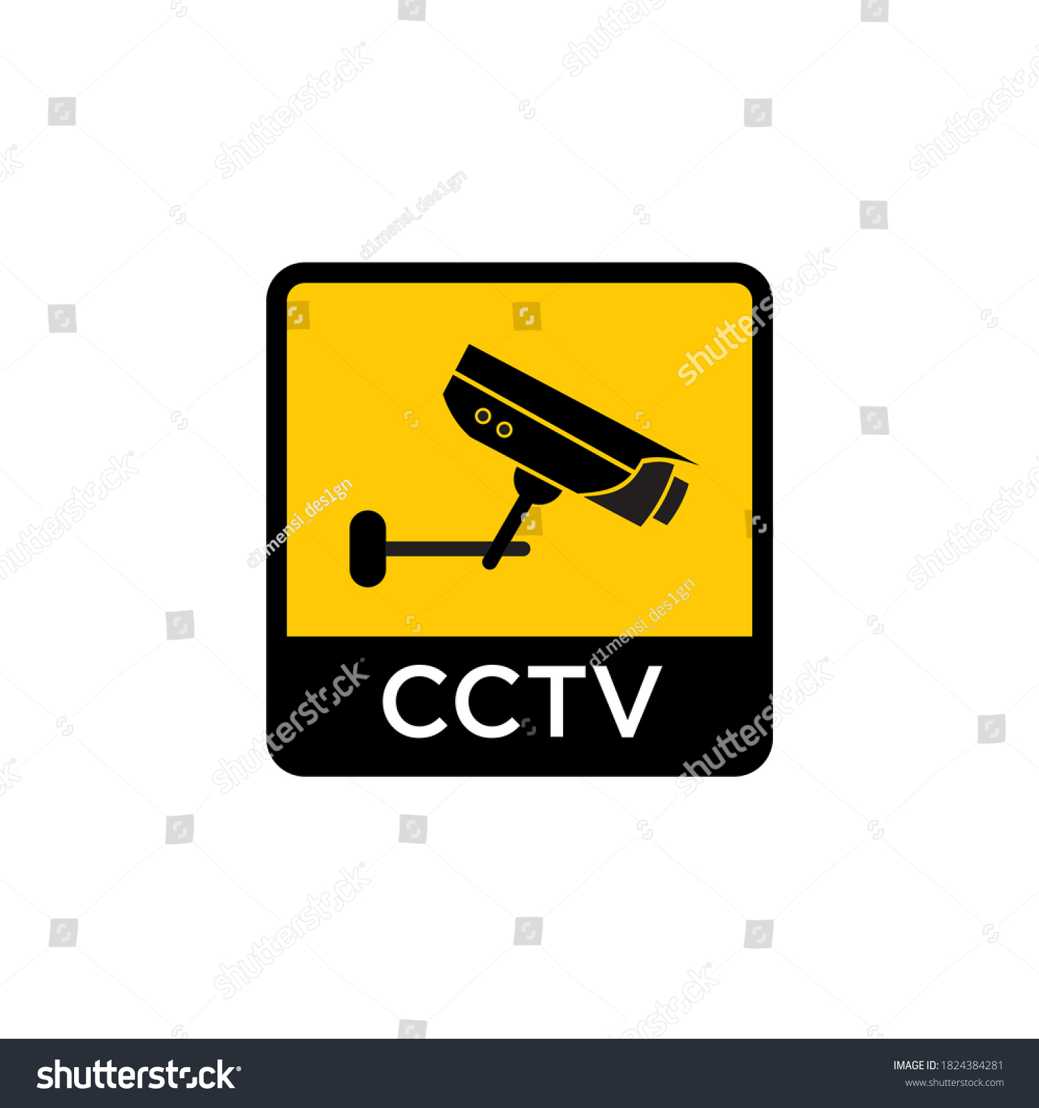 Cctv Camera Logo Design Vector Template Stock Vector (Royalty Free ...