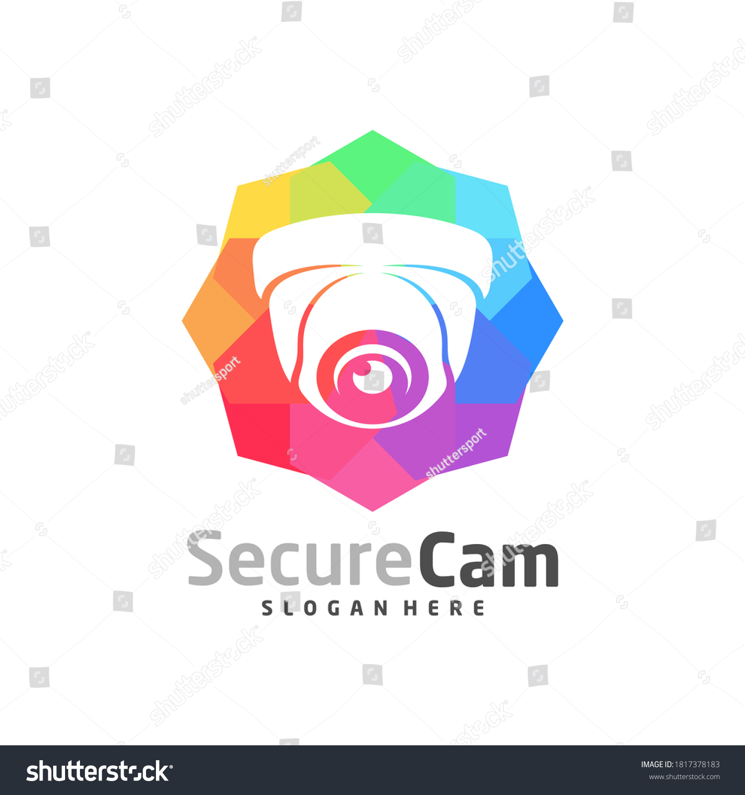 Cctv Camera Logo Design Vector Template Stock Vector (Royalty Free ...