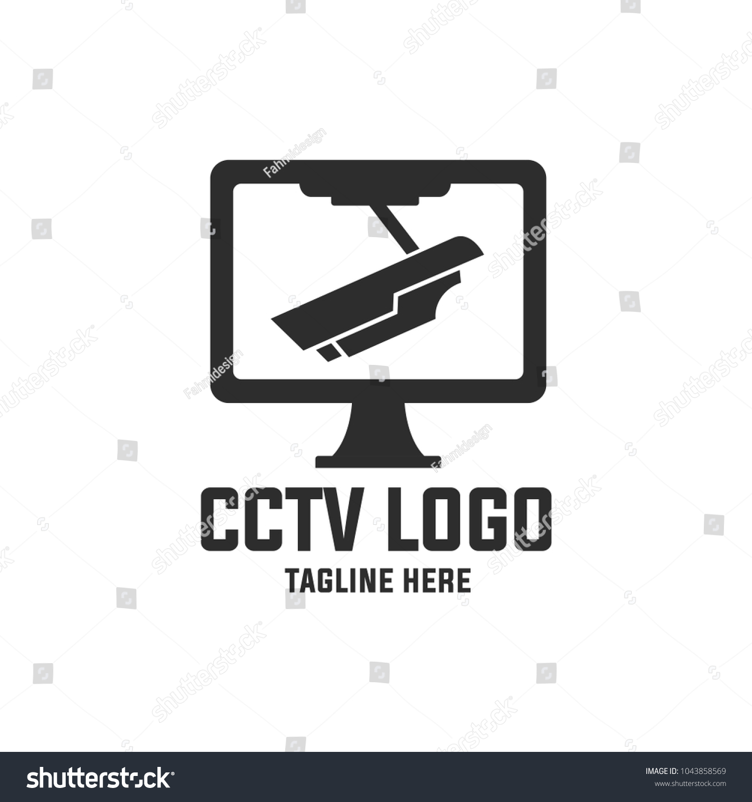Cctv Camera Logo Set Template Design 스톡 벡터(로열티 프리) 1043858569 ...