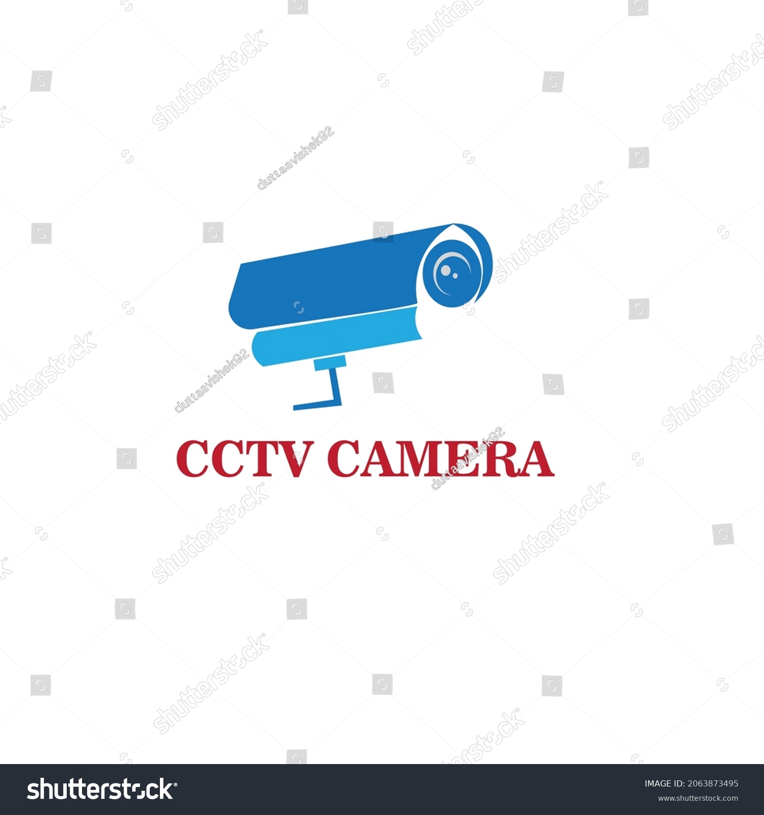 Cctv Camera Minimalist Vector Image Stock Vector (Royalty Free ...