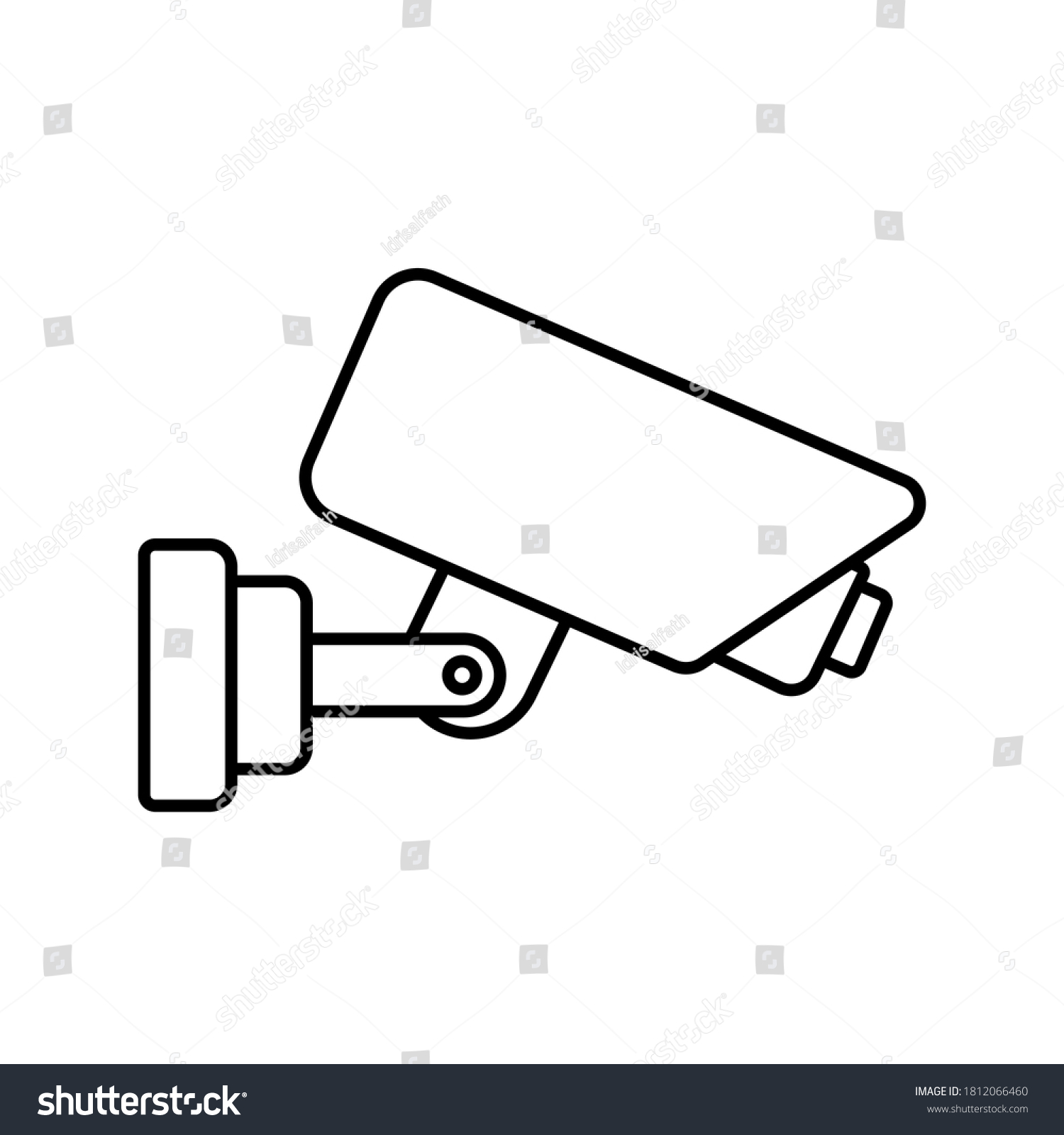 Cctv Icon On White Background Stock Vector (Royalty Free) 1812066460 ...