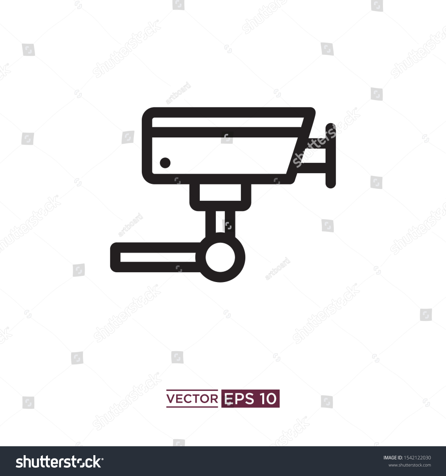 Cctv Icon Vector Illustration Template Design Stock Vector (Royalty ...