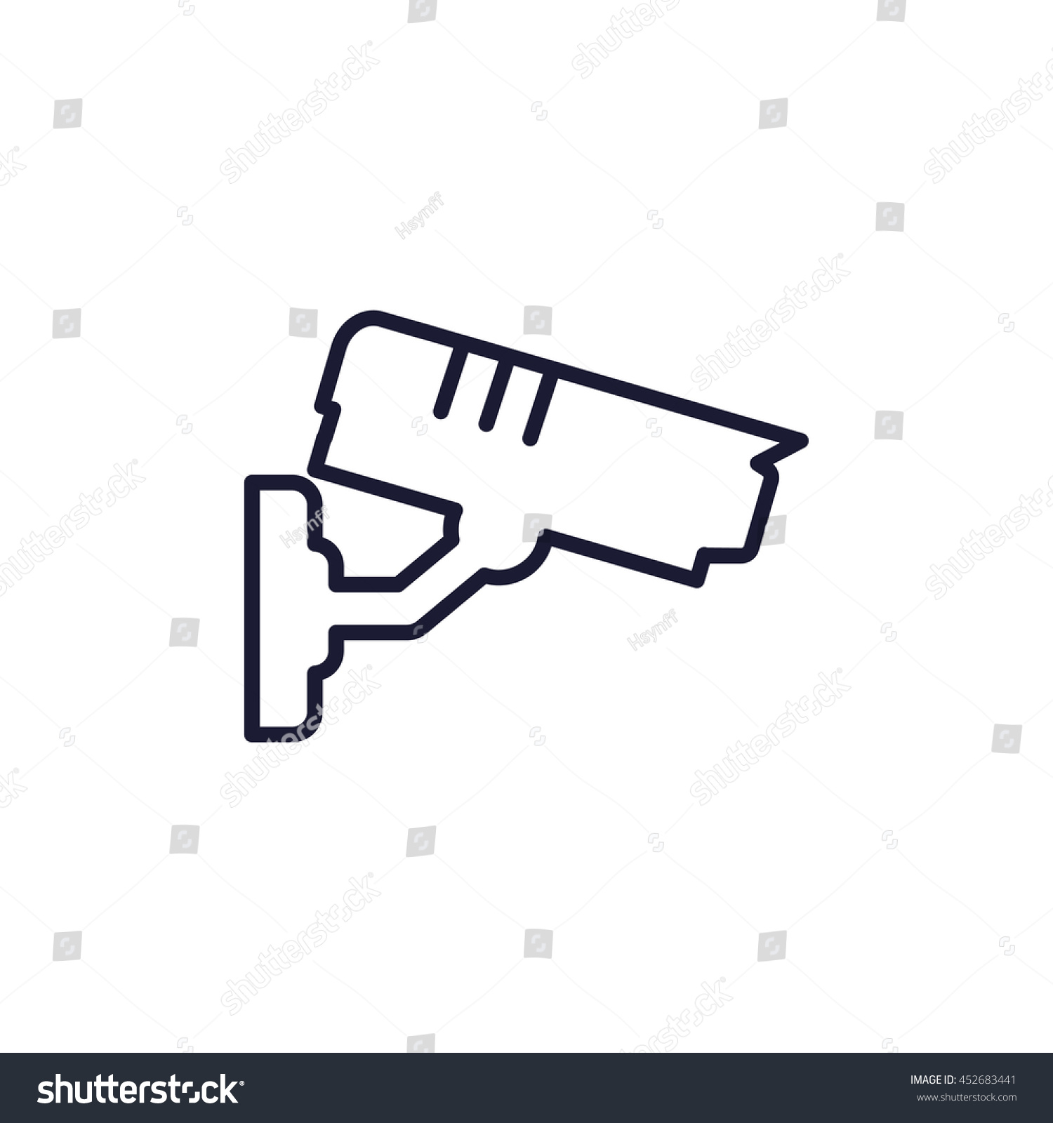 Cctv Line Icon Stock Vector (Royalty Free) 452683441 | Shutterstock