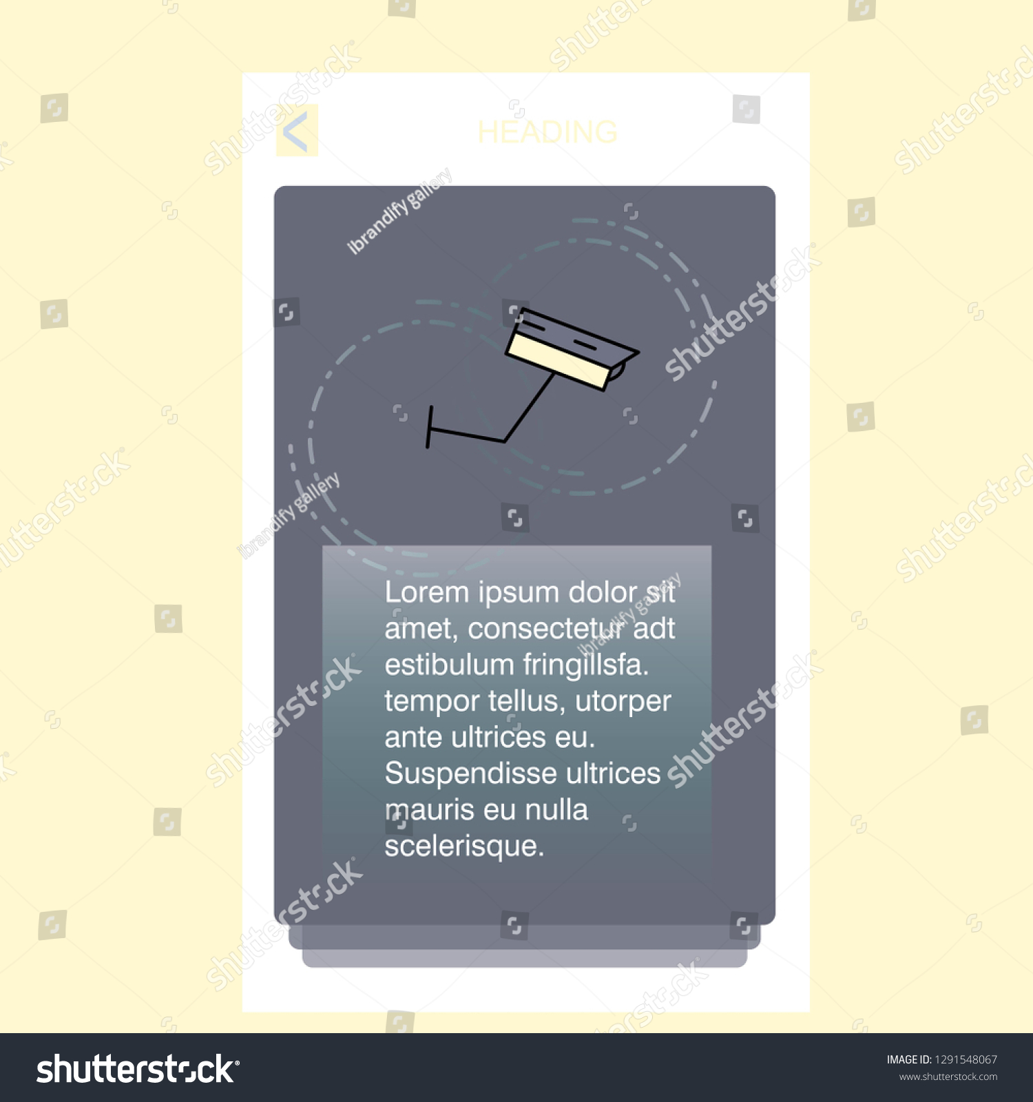 Cctv Mobile Vertical Banner Design Design Stock Vector (Royalty Free ...