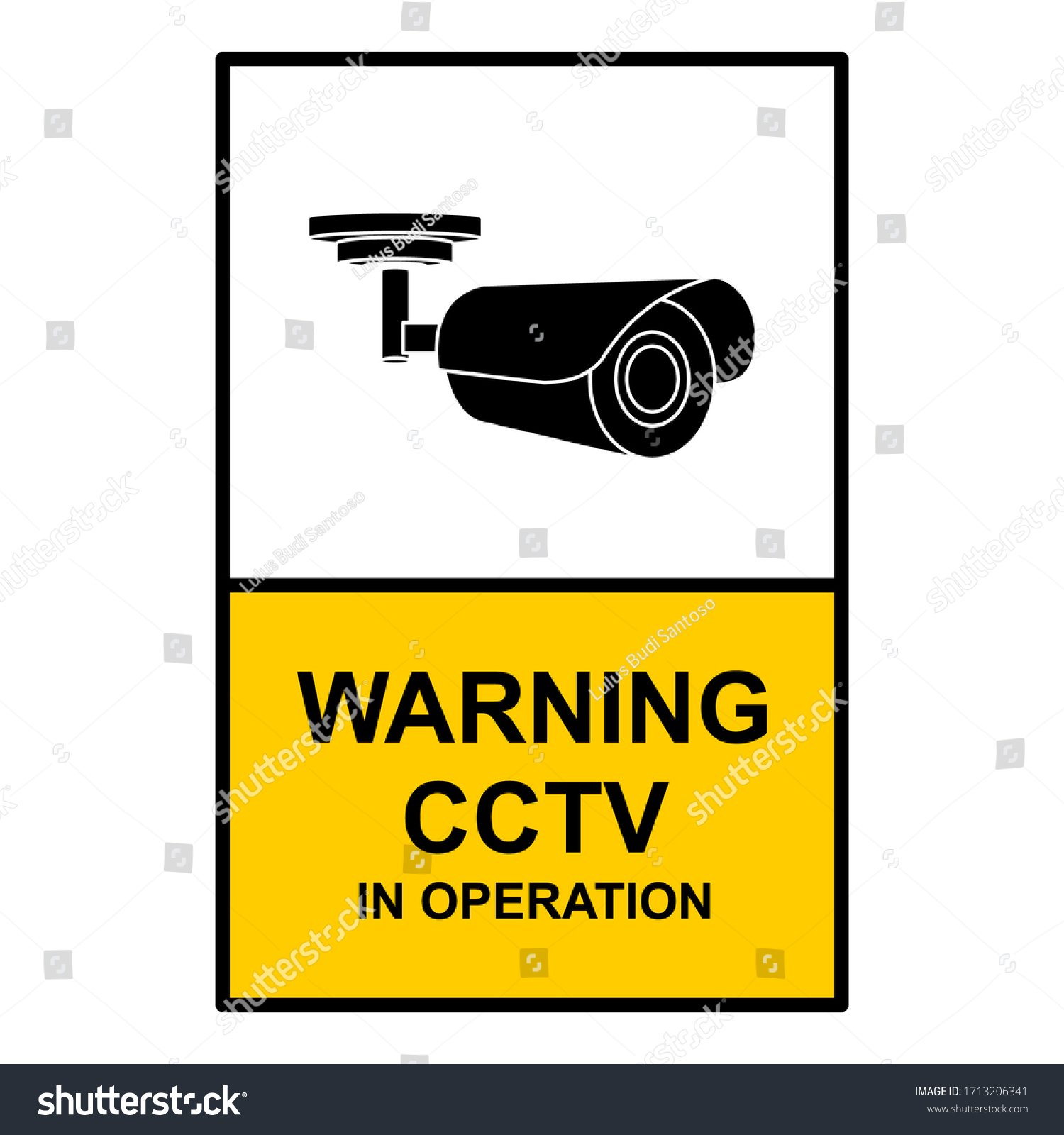 Cctv Operation Warning Sign Vector Illustration Stock Vector (Royalty ... Cctv Operation Warning Sign Vector Illustration Stock Vector (Royalty ...