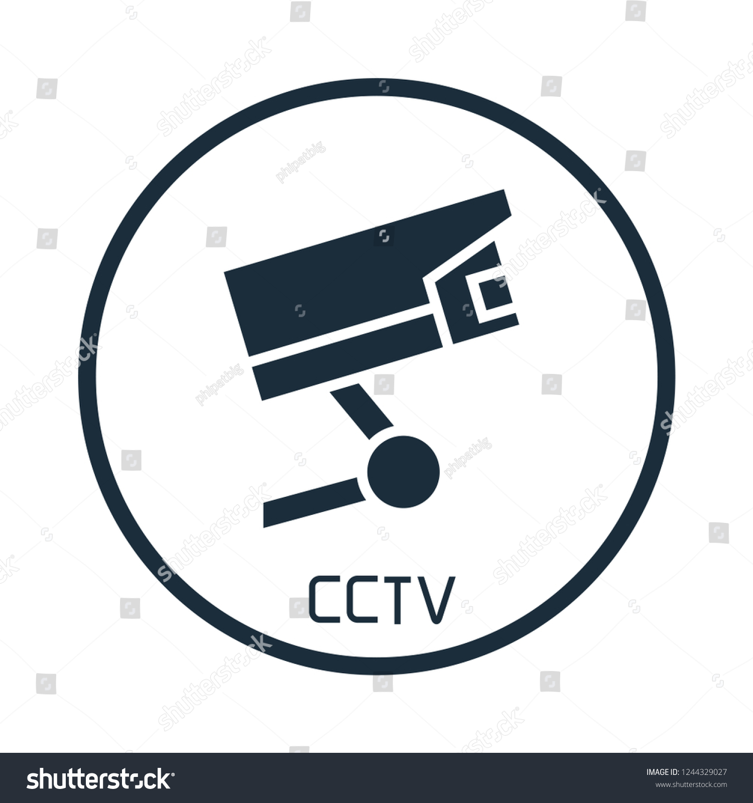 Cctv Security Camera Symbol: เวกเตอร์สต็อก (ปลอดค่าลิขสิทธิ์ ...