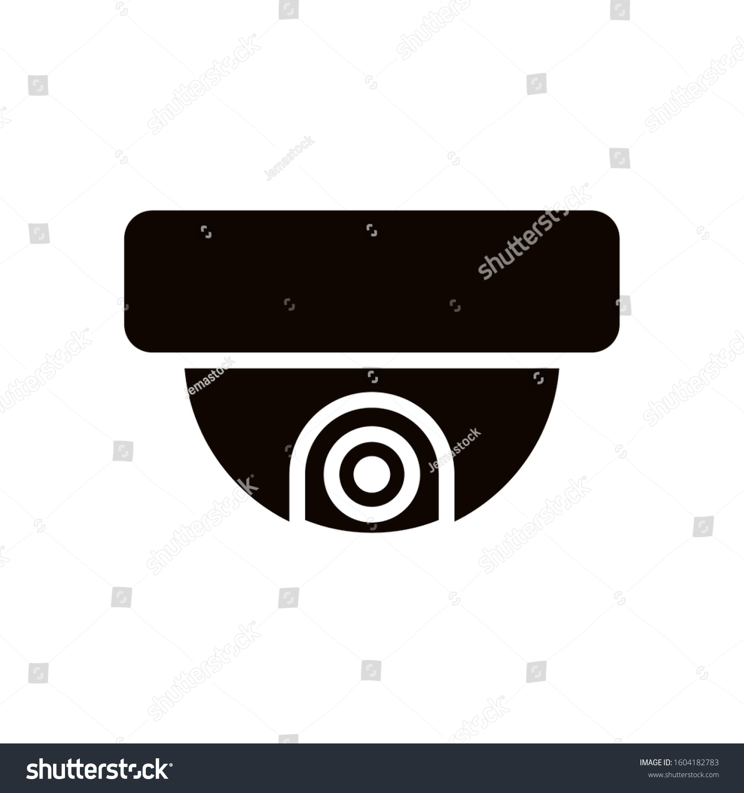 Cctv Video Camera Device Isolated Icon Stock Vector (Royalty Free ...
