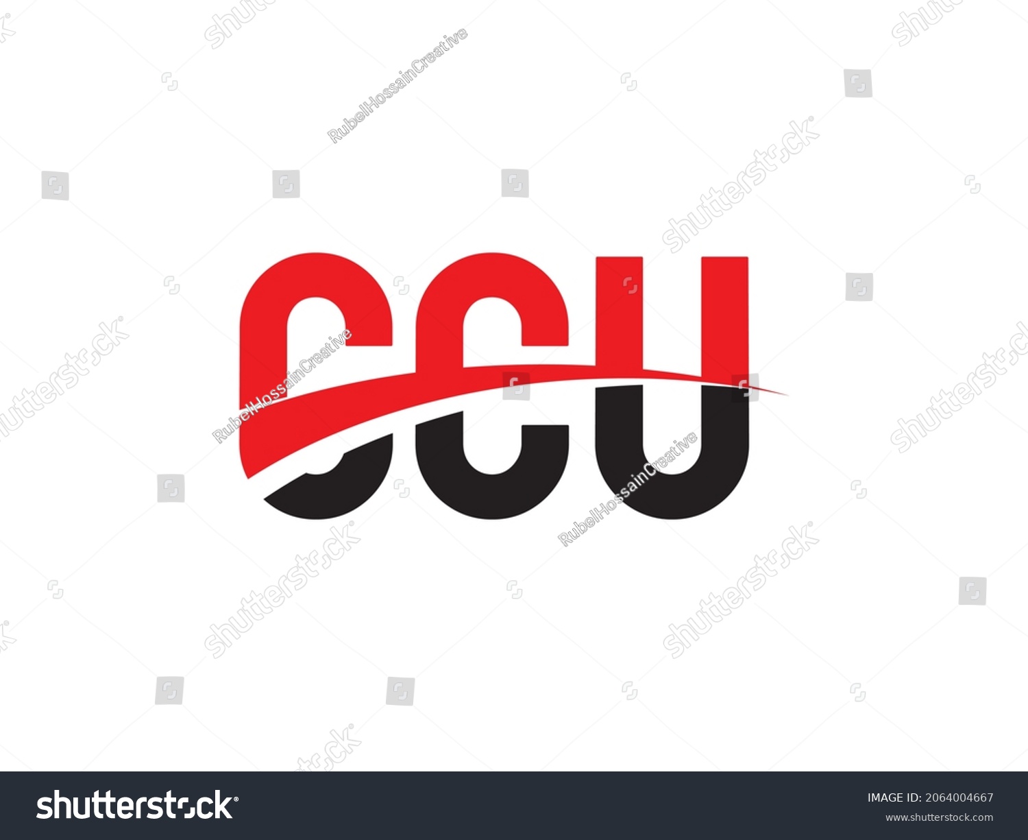 Ccu Letter Initial Logo Design Vector Stock Vector (Royalty Free ...