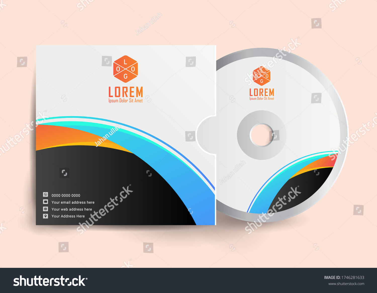 Cd Case Label Cd Disc Label Stock Vector (Royalty Free) 1746281633 ...