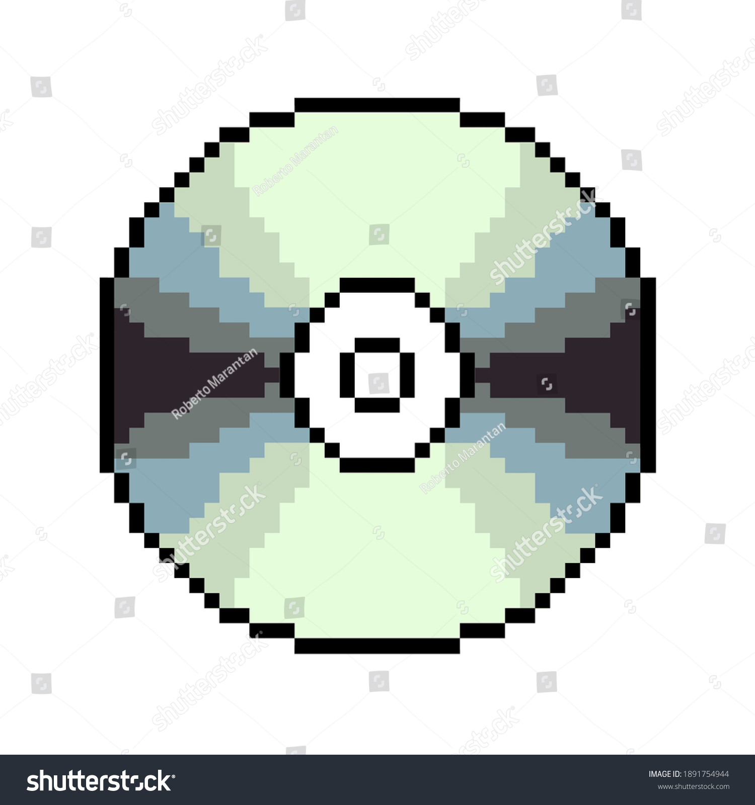 Vektor Stok Cd Compac Disc 8bit Pixel Art (Tanpa Royalti) 1891754944 ...