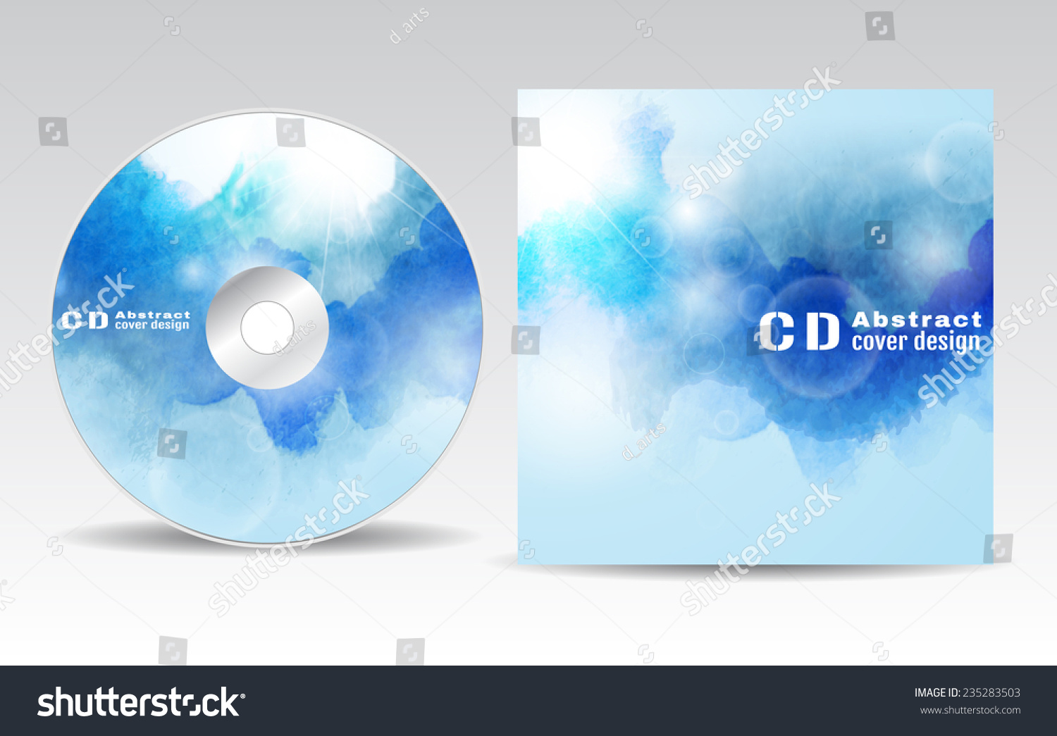Cd Cover Design Stock Vector (Royalty Free) 235283503 | Shutterstock