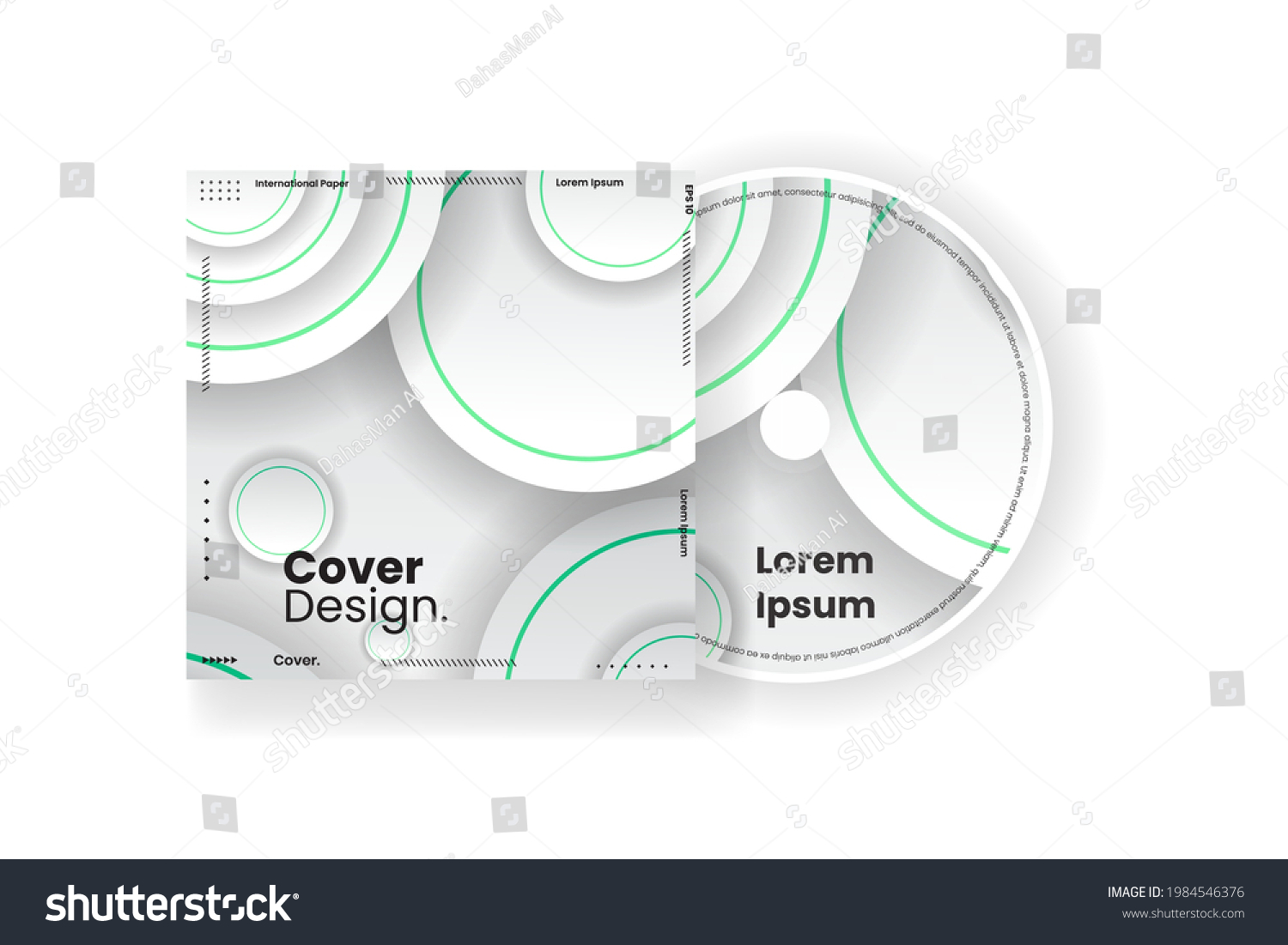 Cd Cover Design Template Abstract Background Stock Vector (Royalty Free ...