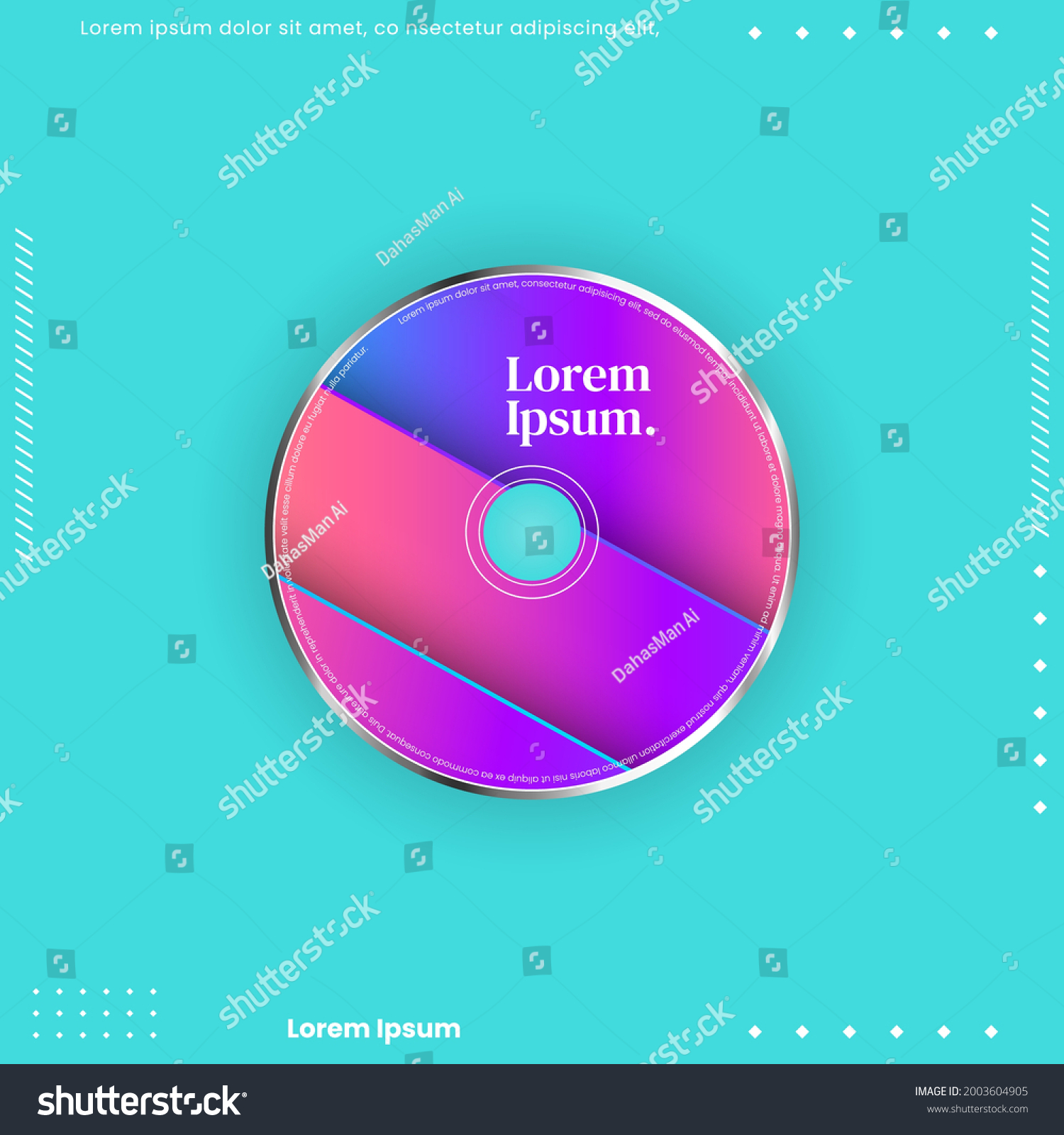 Cd Cover Design Template Abstract Background Stock Vector (Royalty Free ...