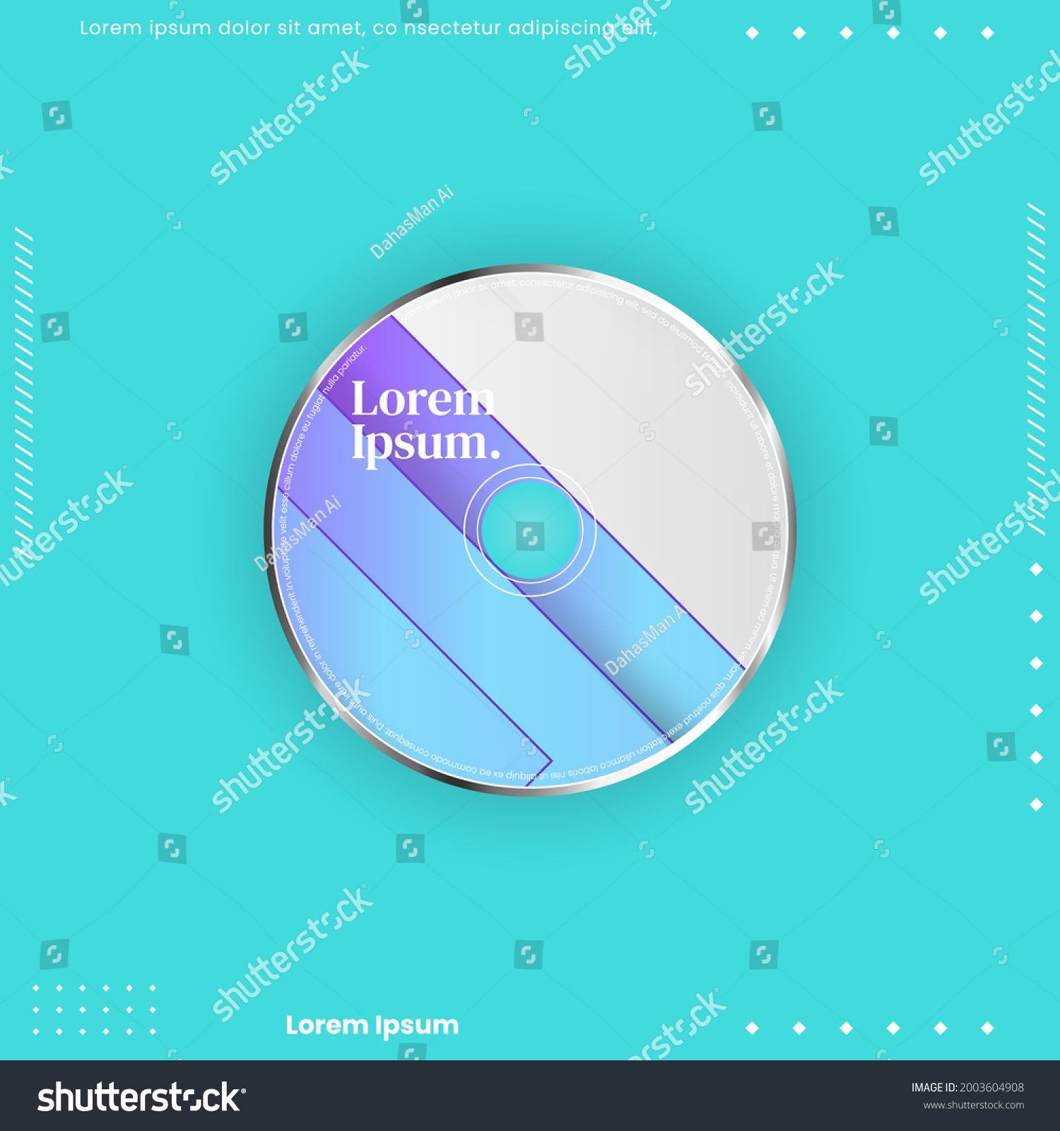 Cd Cover Design Template Abstract Background Stock Vector (Royalty Free ...