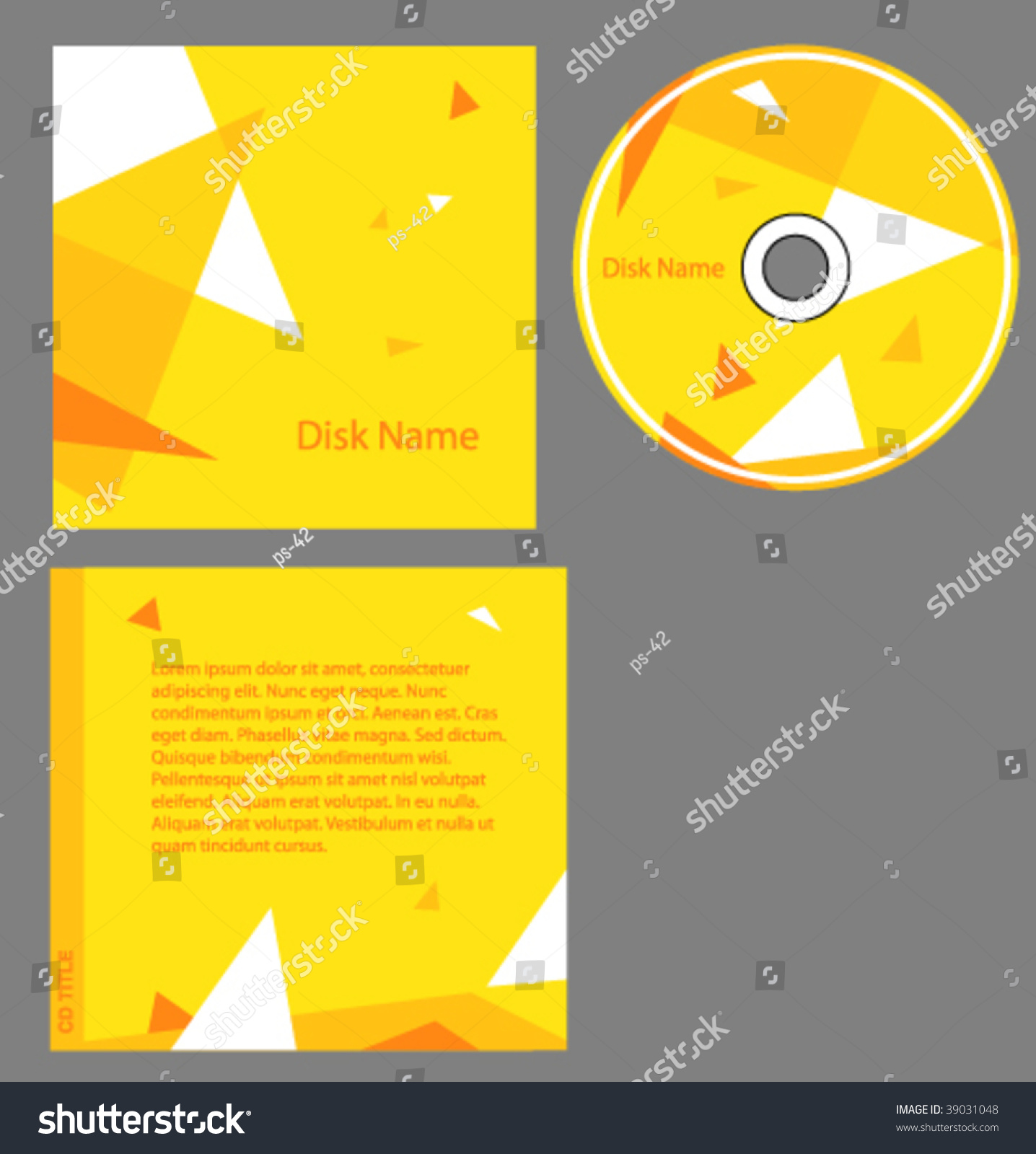 Cd Cover Design Copy Space Vector 스톡 벡터 39031048 - Shutterstock