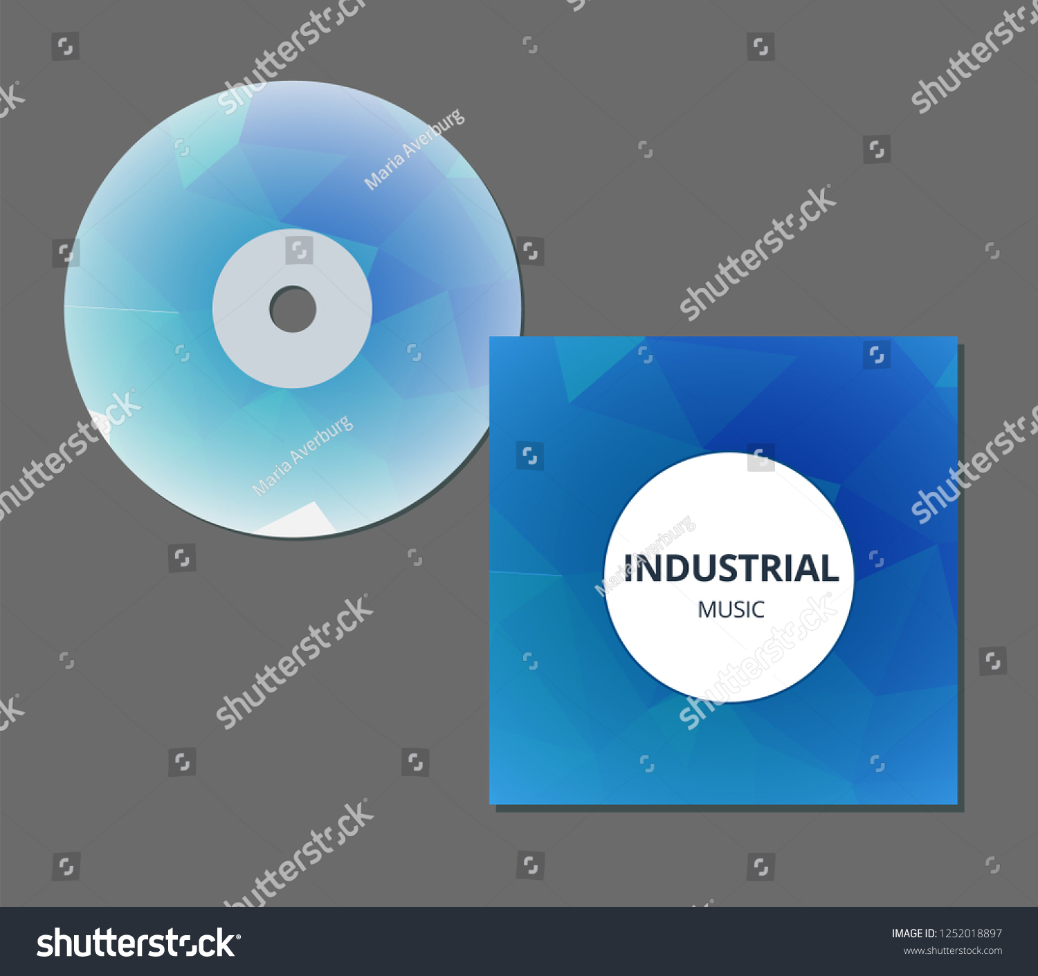 Cd Cover Presentation Design Template Copy Stock Vector (Royalty Free ...