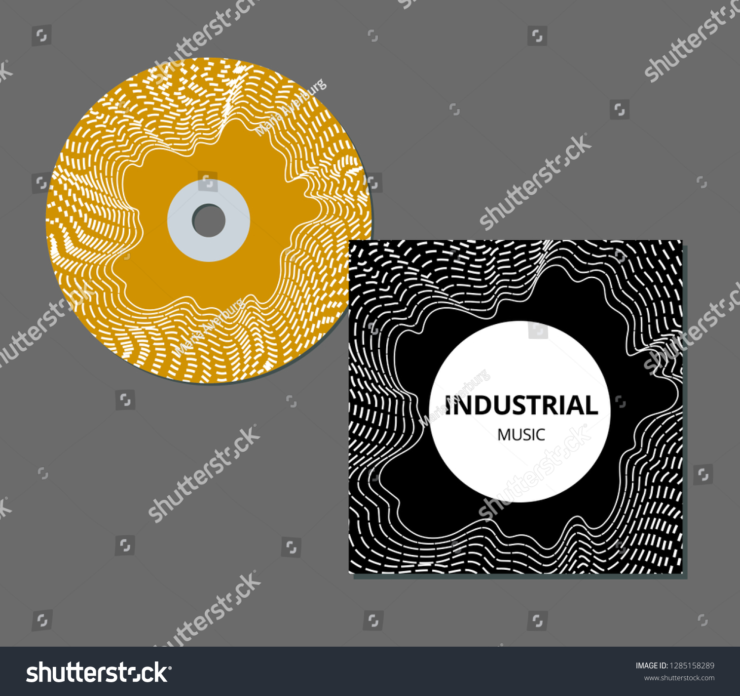 Cd Cover Presentation Design Template Copy Stock Vector (Royalty Free ...