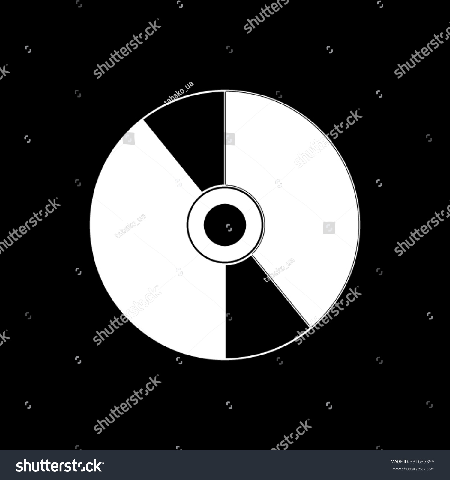 Cd Disc White Vector Icon Stock Vector (Royalty Free) 331635398 ...